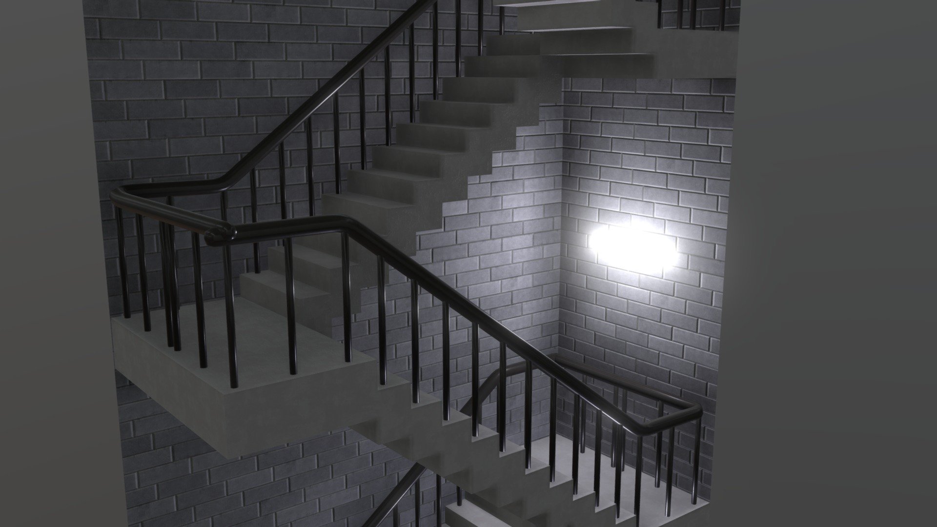 Stairs to the outside - Download Free 3D model by Denkon (@nykondenys ...