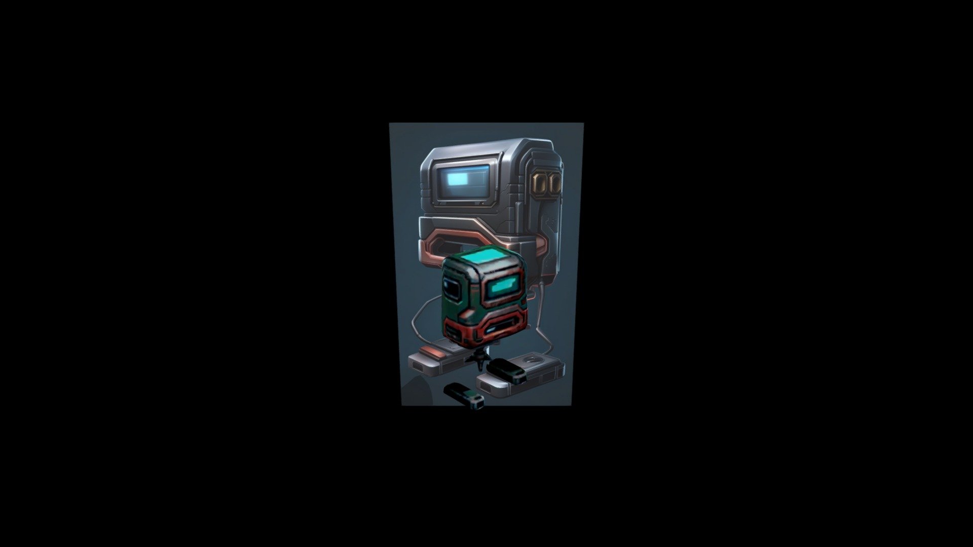 a video game art of a video camera In this image - Download Free 3D ...