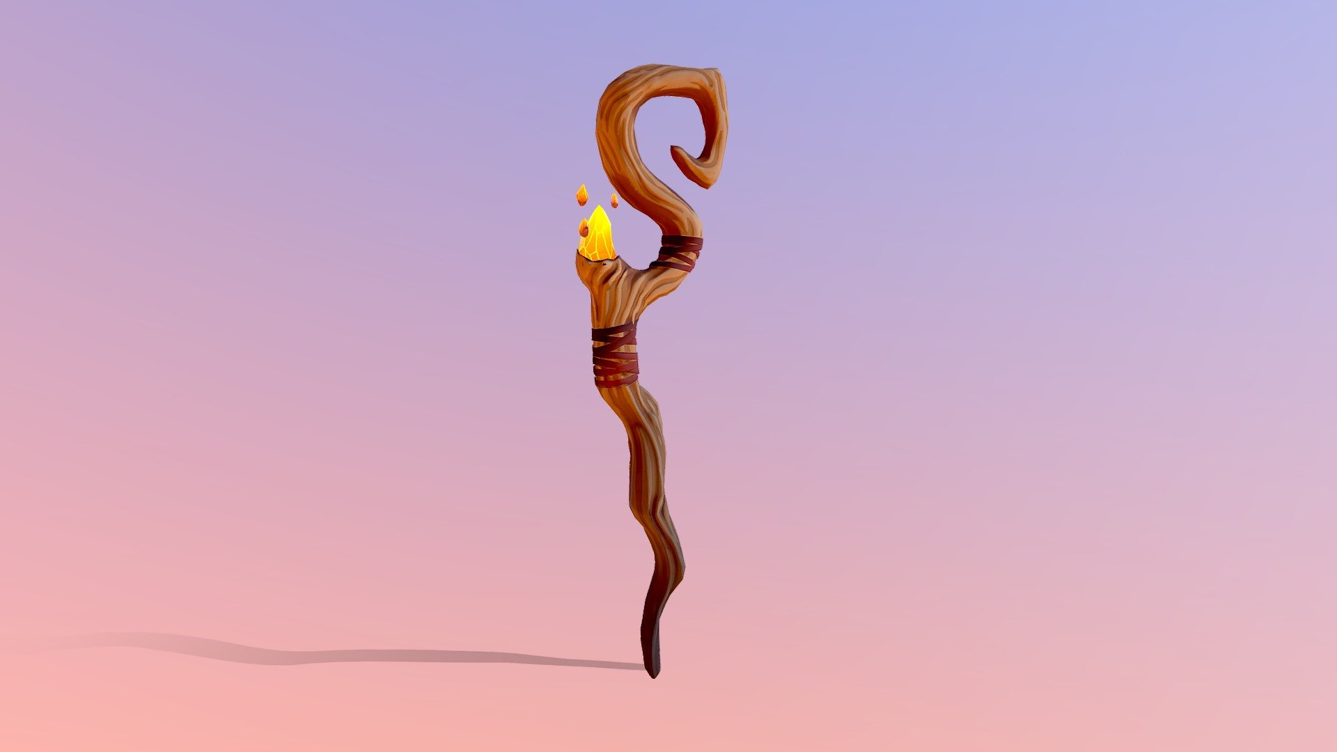 Magic Staff - 3D model by GalipeauEmilie [53227c4] - Sketchfab