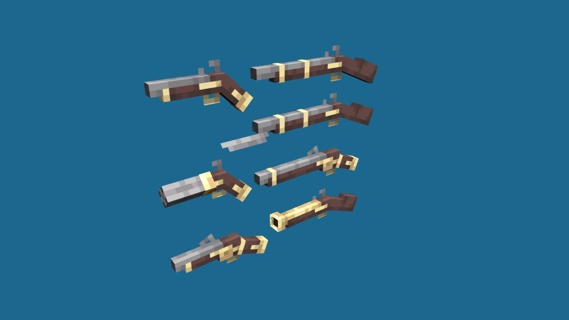Flintl0ck's Firelocks - 3D model by Scarecrow01 [5323e5b] - Sketchfab