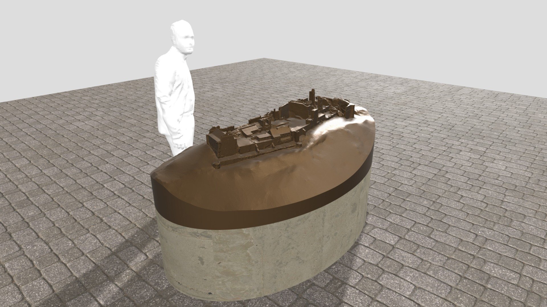 Bronze-Modell: Burg Madenburg - 3D model by archeologie.alsace [532581b ...