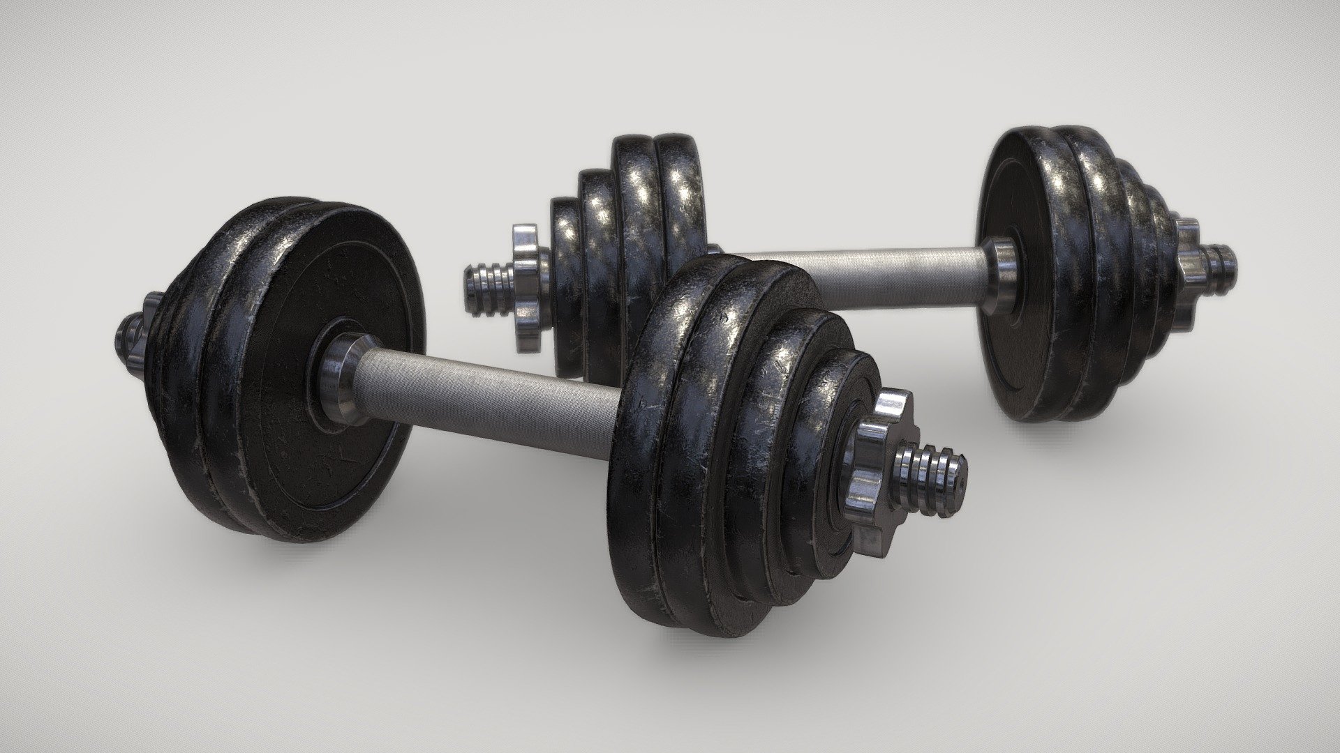 Dumbbells - Download Free 3D model by donnichols [5326aeb] - Sketchfab
