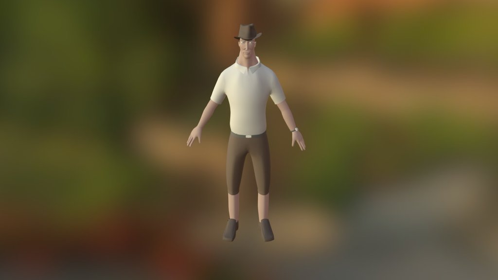Explorer Cartoon Character - Download Free 3D model by Ahmed Said ...
