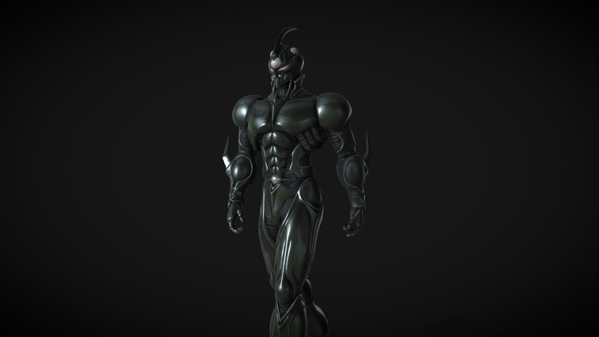 Guyver 0 (mid-poly) - 3D model by ivan_jp [53280fd] - Sketchfab
