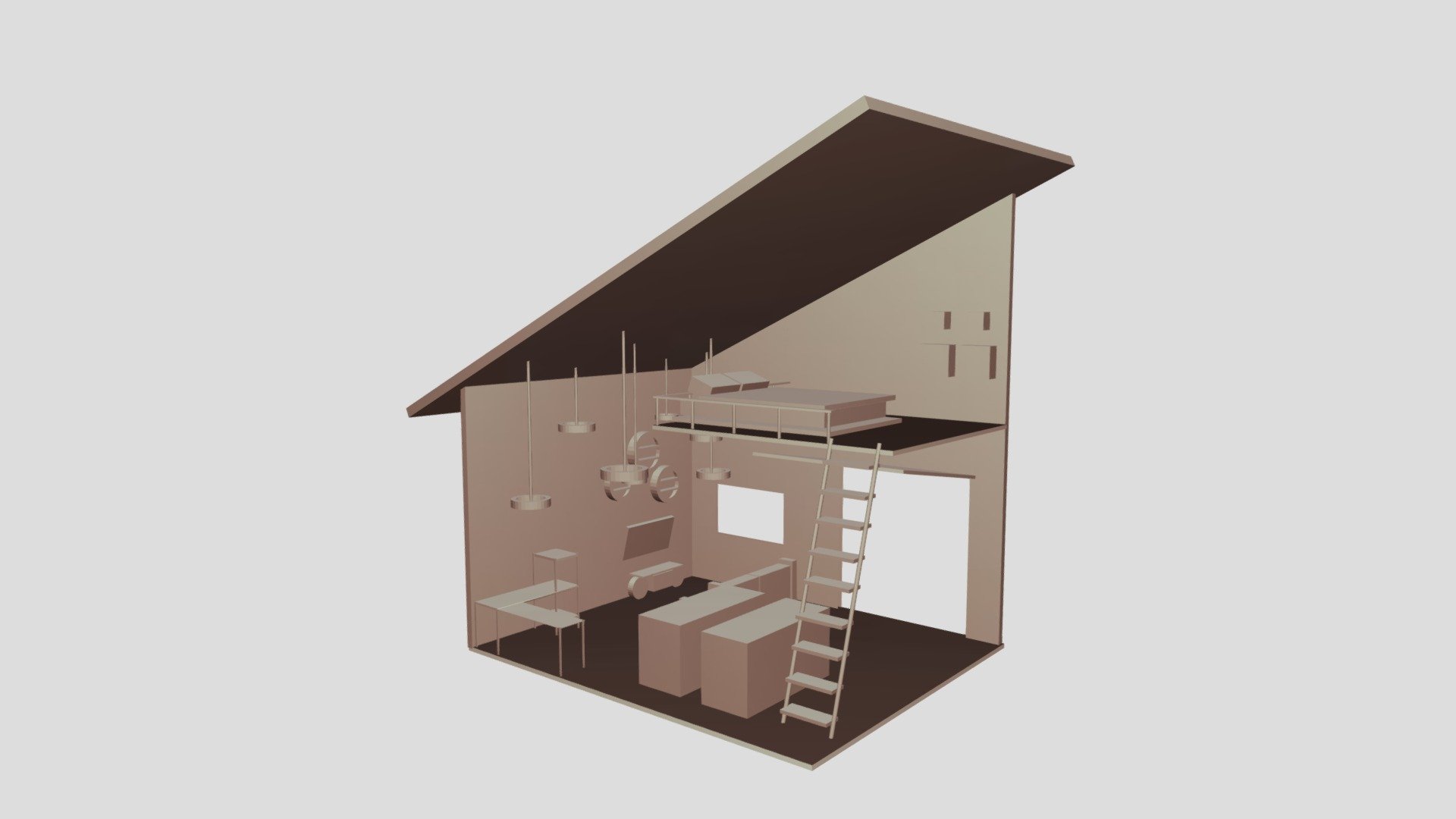 Jules room block-out - 3D model by iza2 [5328a22] - Sketchfab