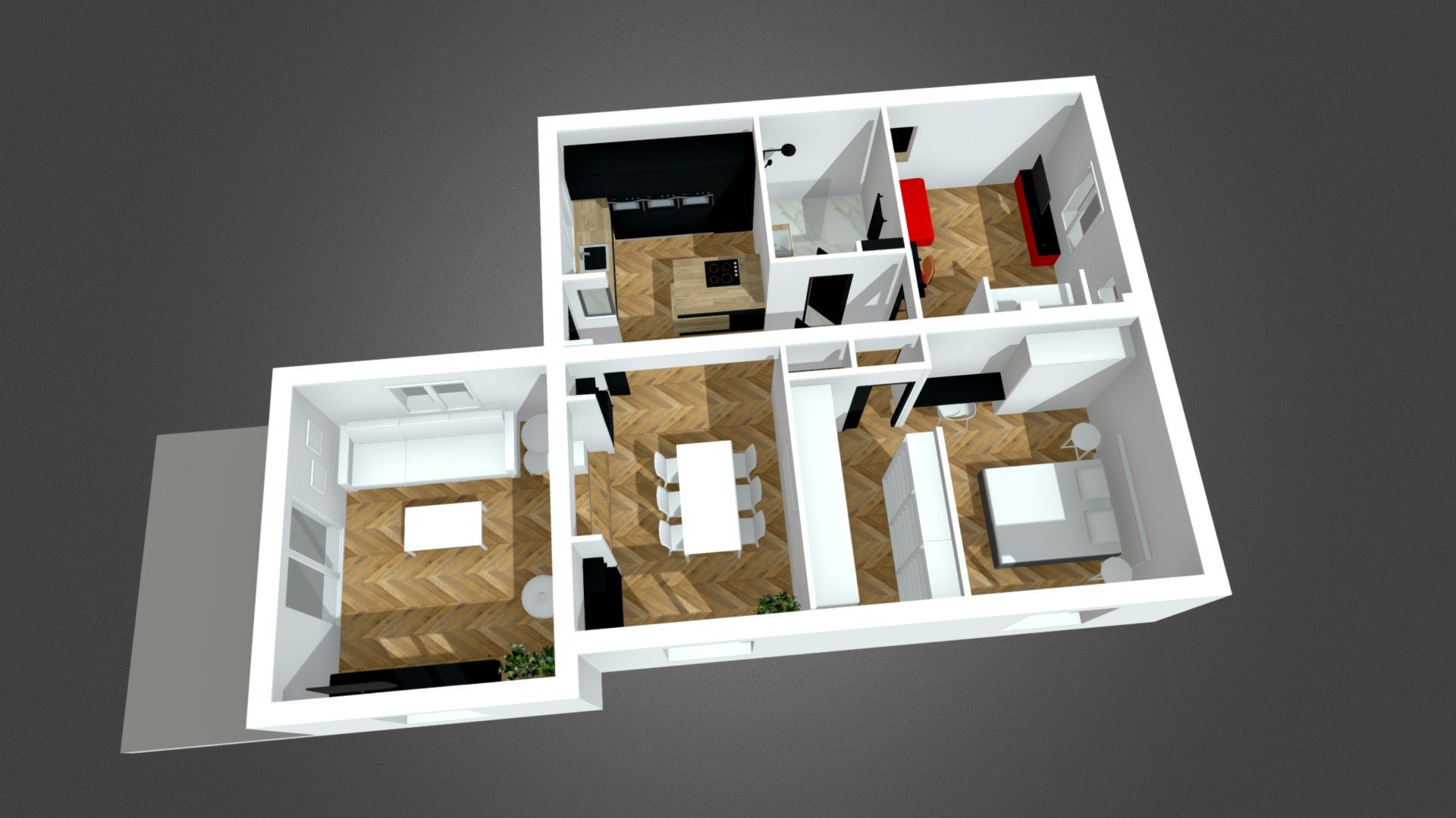 Villa Projet B Chris - 3D model by Magali.Chierico-Brus [532940a ...