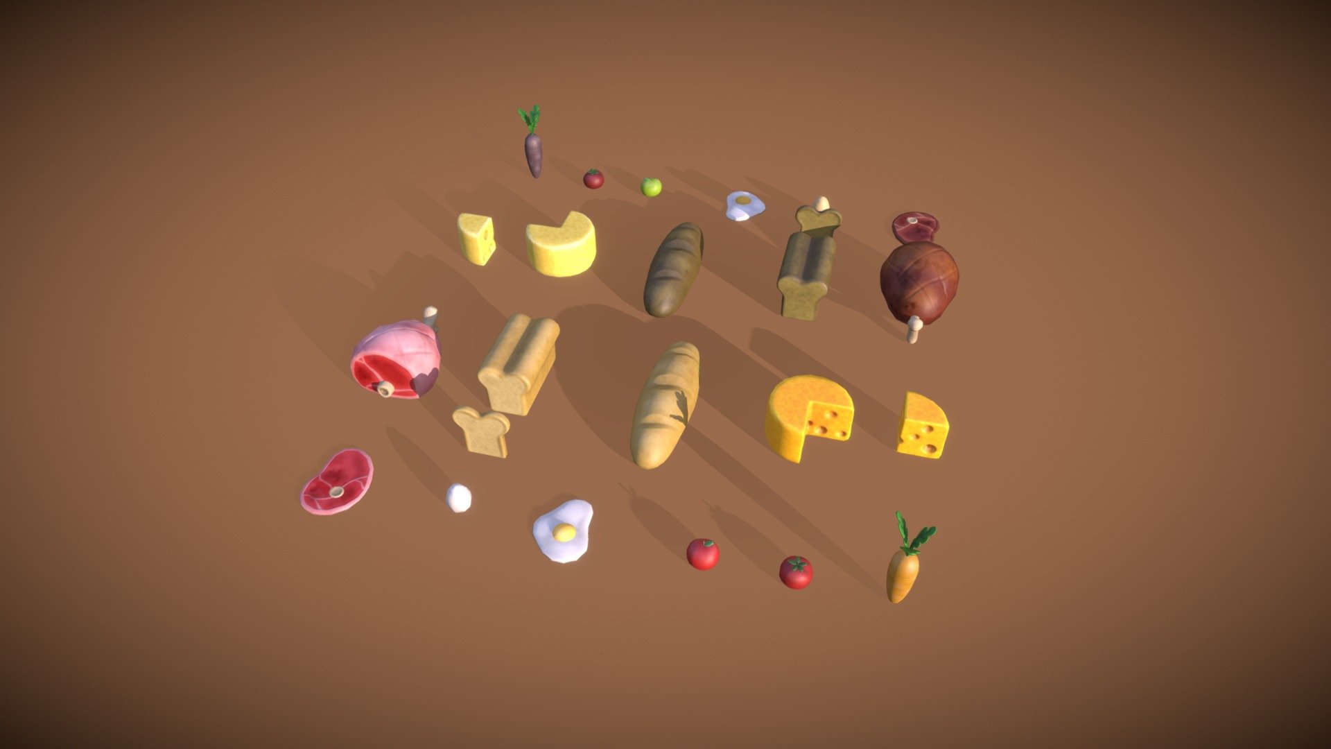 Stylized Food Pack 01 | Game-ready Assets - Buy Royalty Free 3D model ...