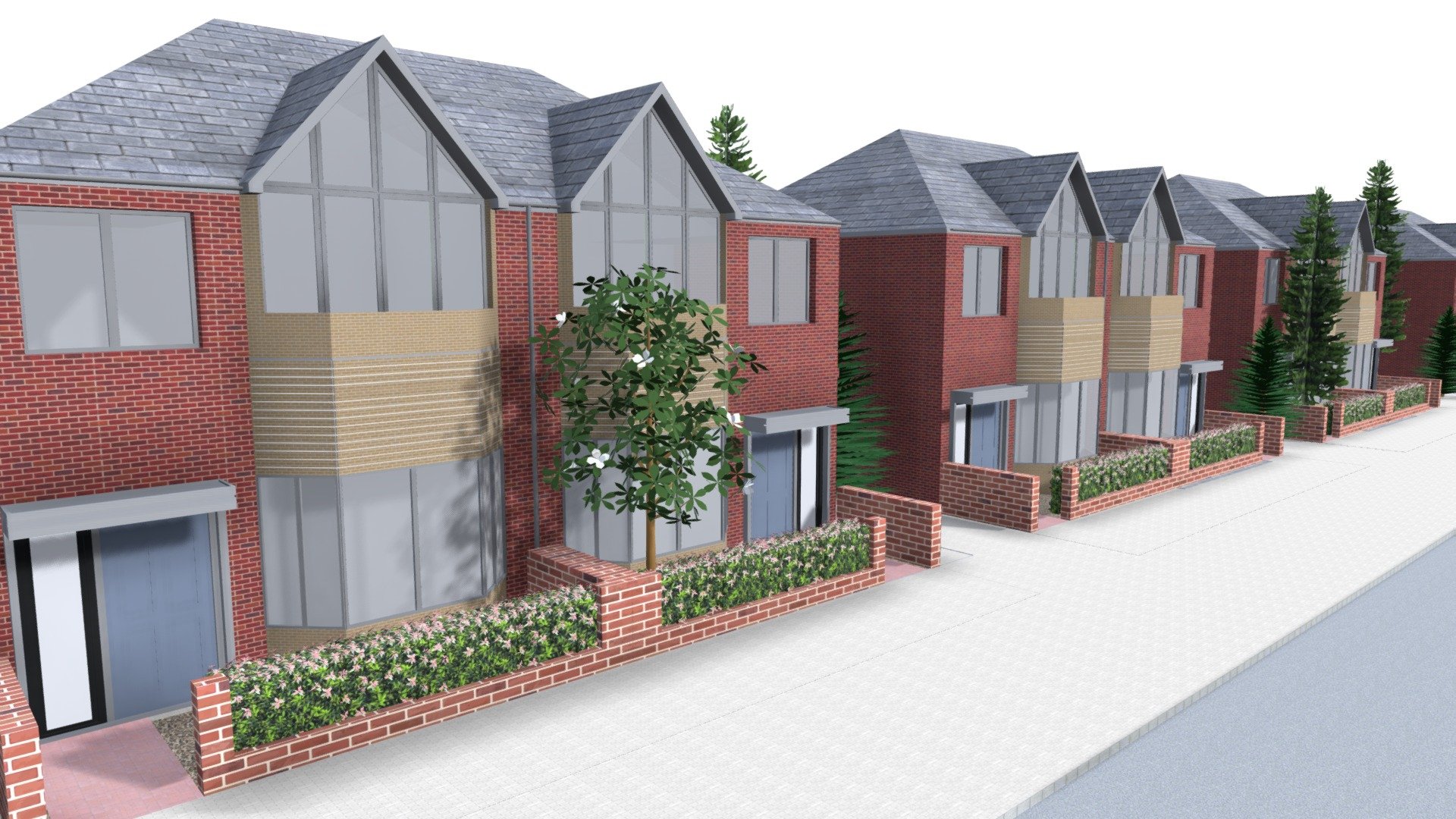 medium density building line - 3D model by Capita Place (@capitaplace ...