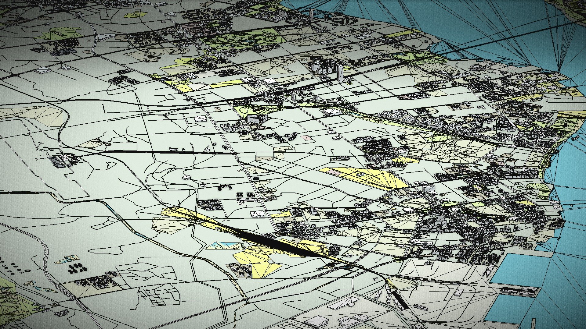 3D Wireframe City model from Point Cloud data - 3D model by ingst d.o.o ...