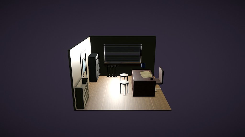 Detective Office With UV - 3D model by skenna1 [53307e3] - Sketchfab