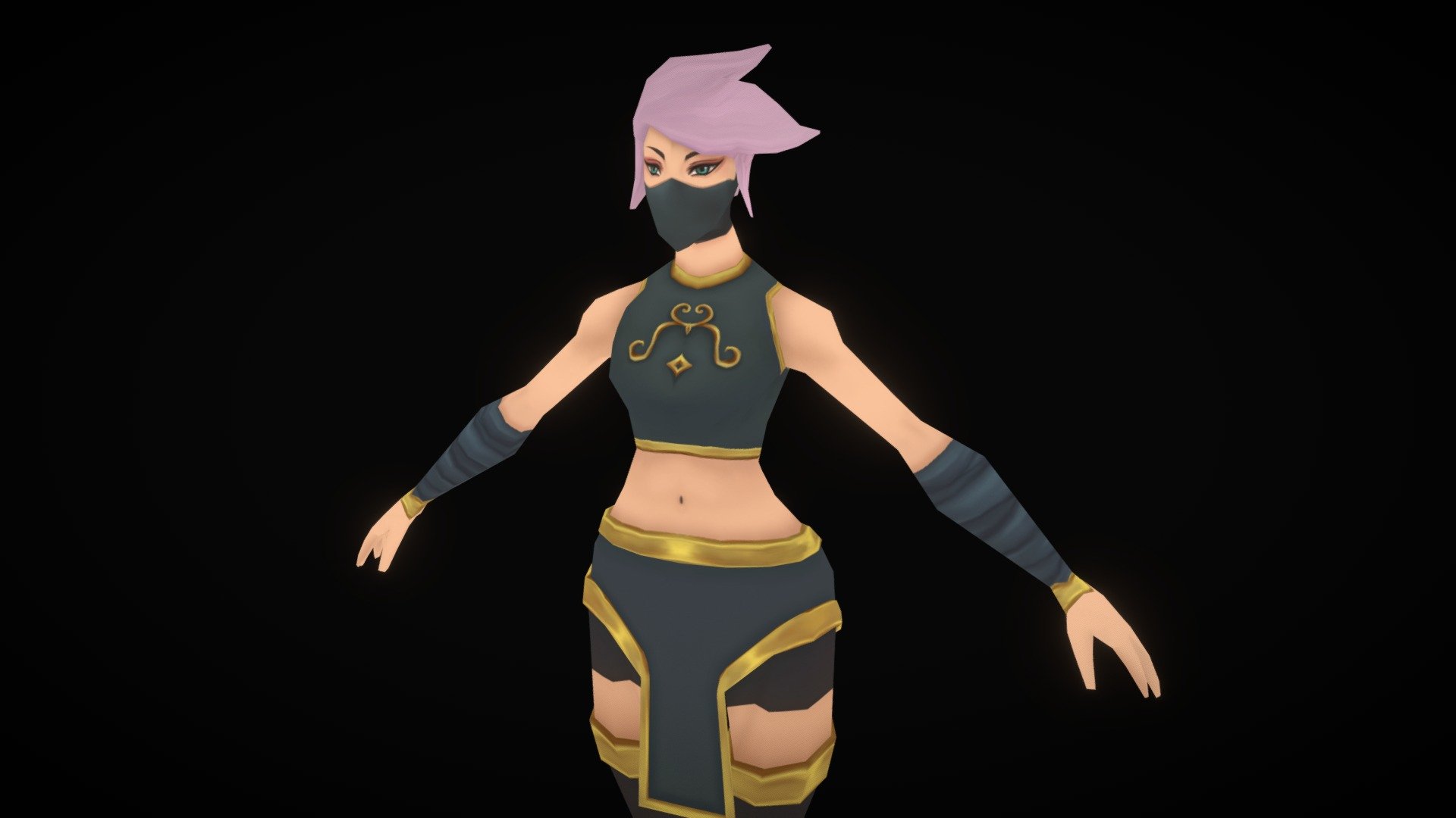 Ninja Model - 3D model by SilentReverie (@xilentreverie) [5333529 ...