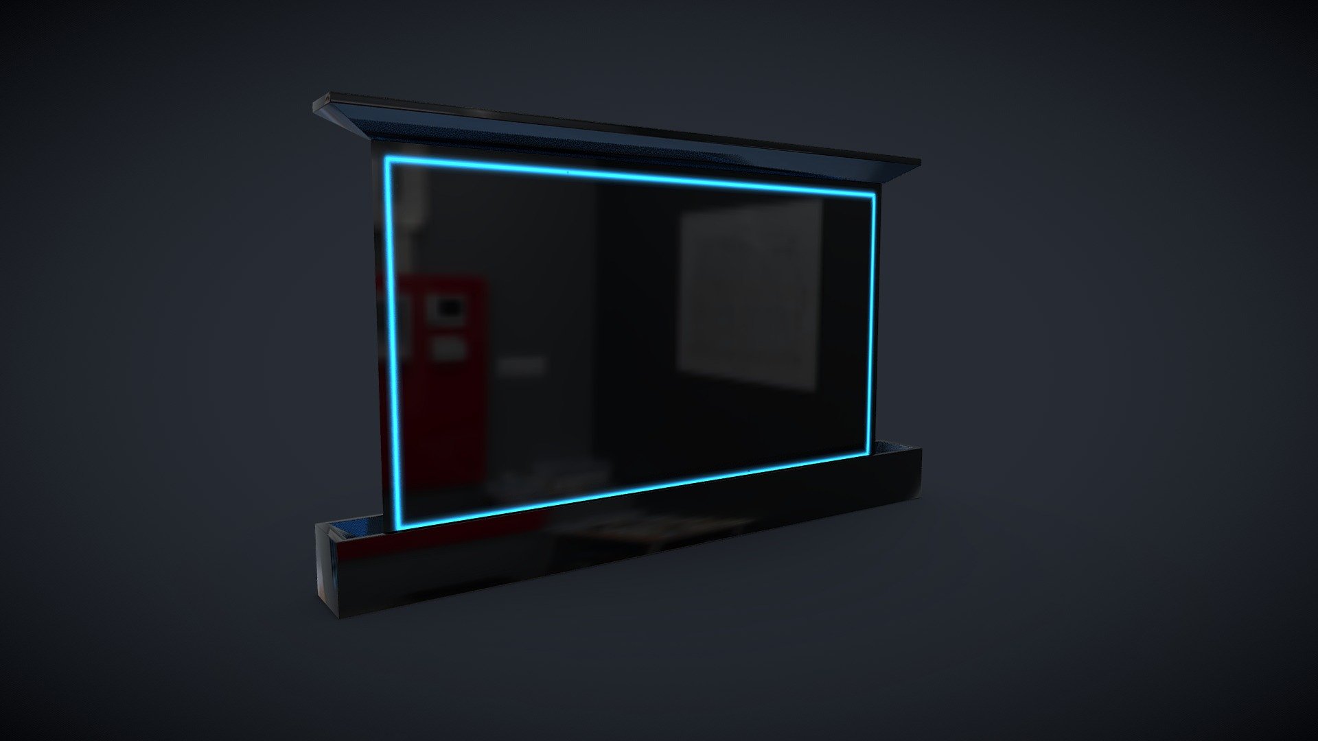 future_tv_001_black_screen - 3D model by 3polies [5335682] - Sketchfab