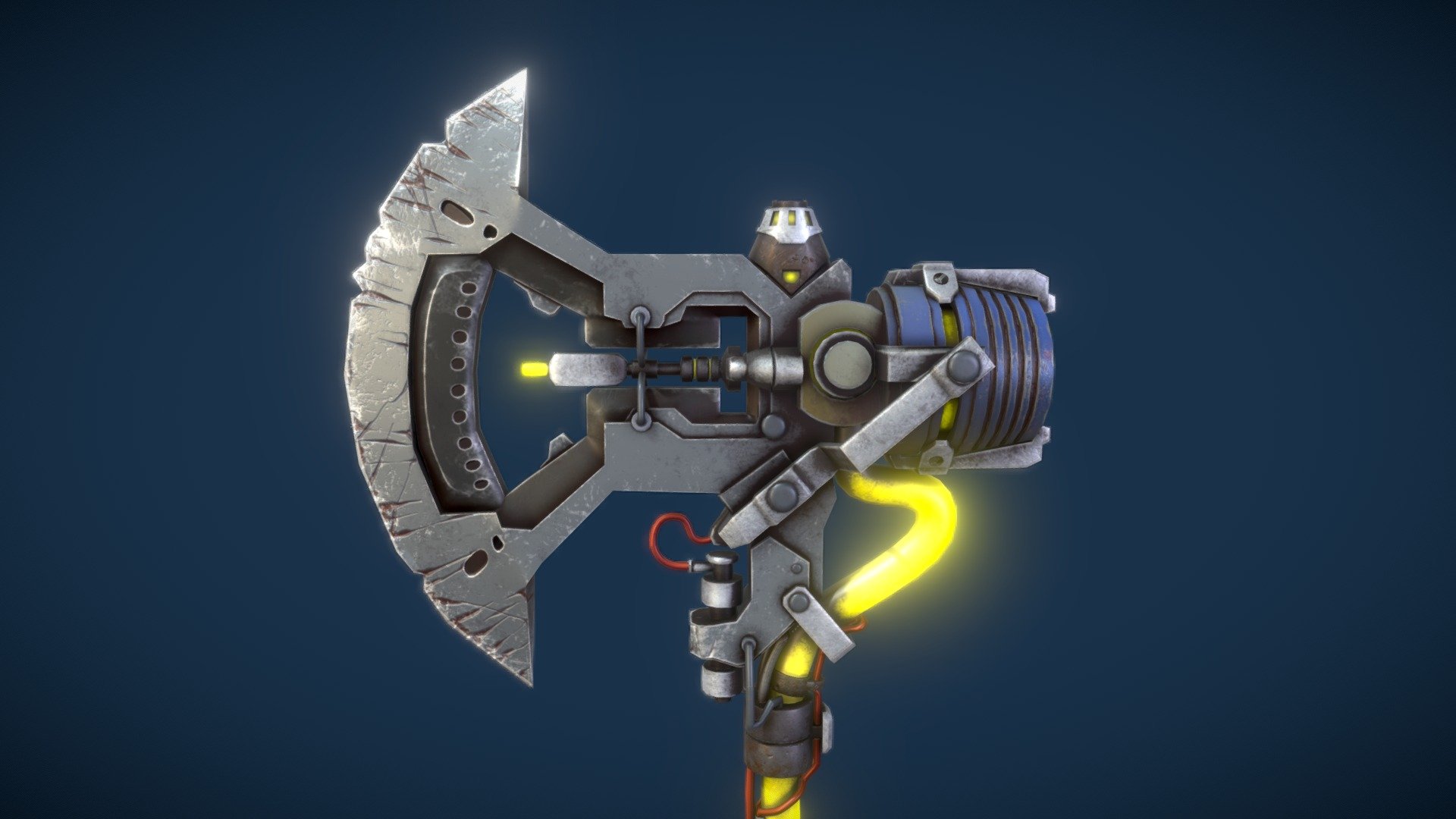 Futuristic Axe - 3D model by AlbaIzquierdo [53368bc] - Sketchfab