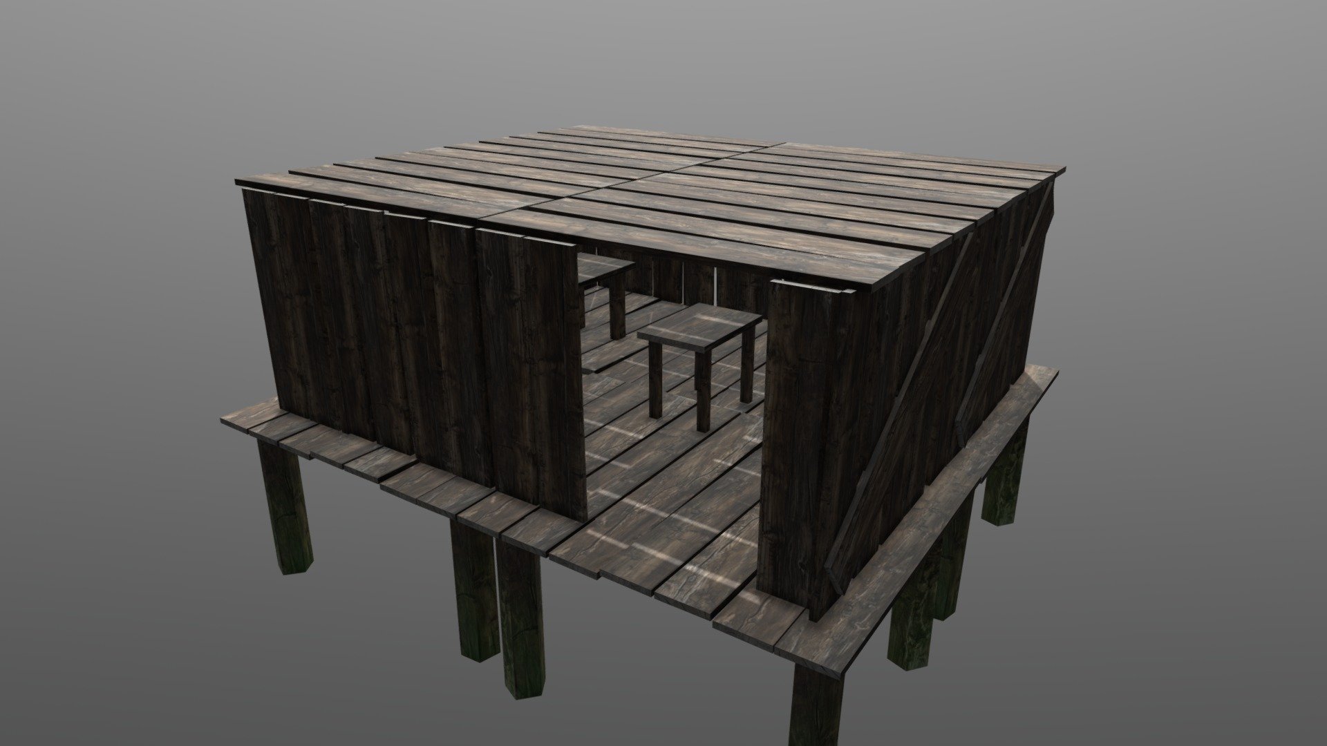 Shack swamp - 3D model by Luca97 (@LucaTrollo97) [5338c94] - Sketchfab