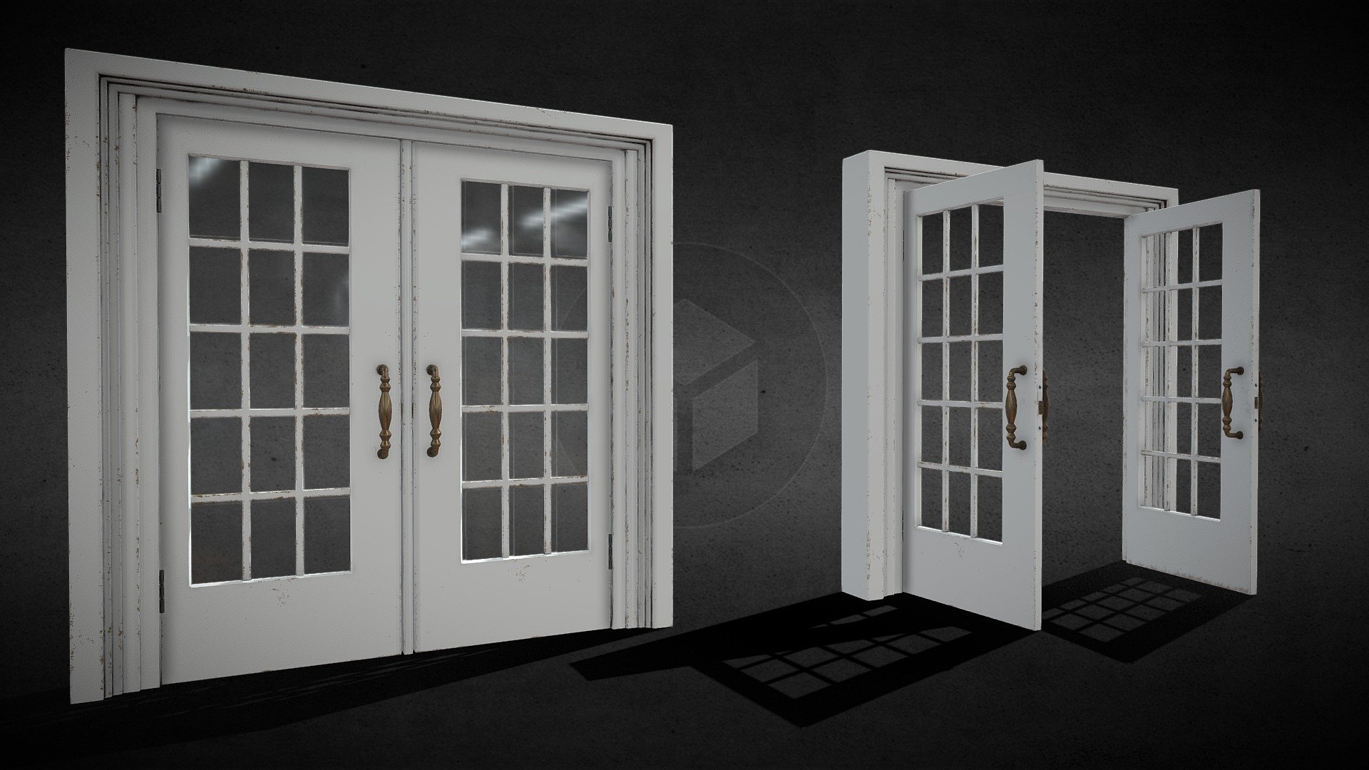 Door white wooden - 4MB - Download Free 3D model by Mehdi Shahsavan ...