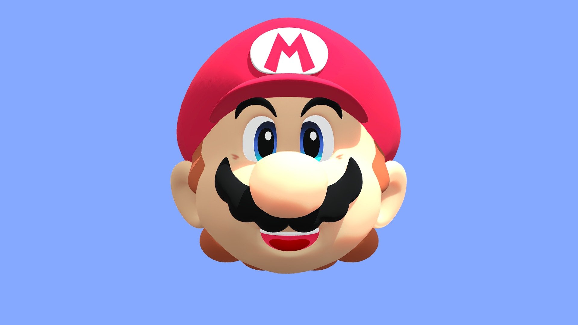 The Super Mario Bros. - Mario head (64 style) - 3D model by UniverseXP ...