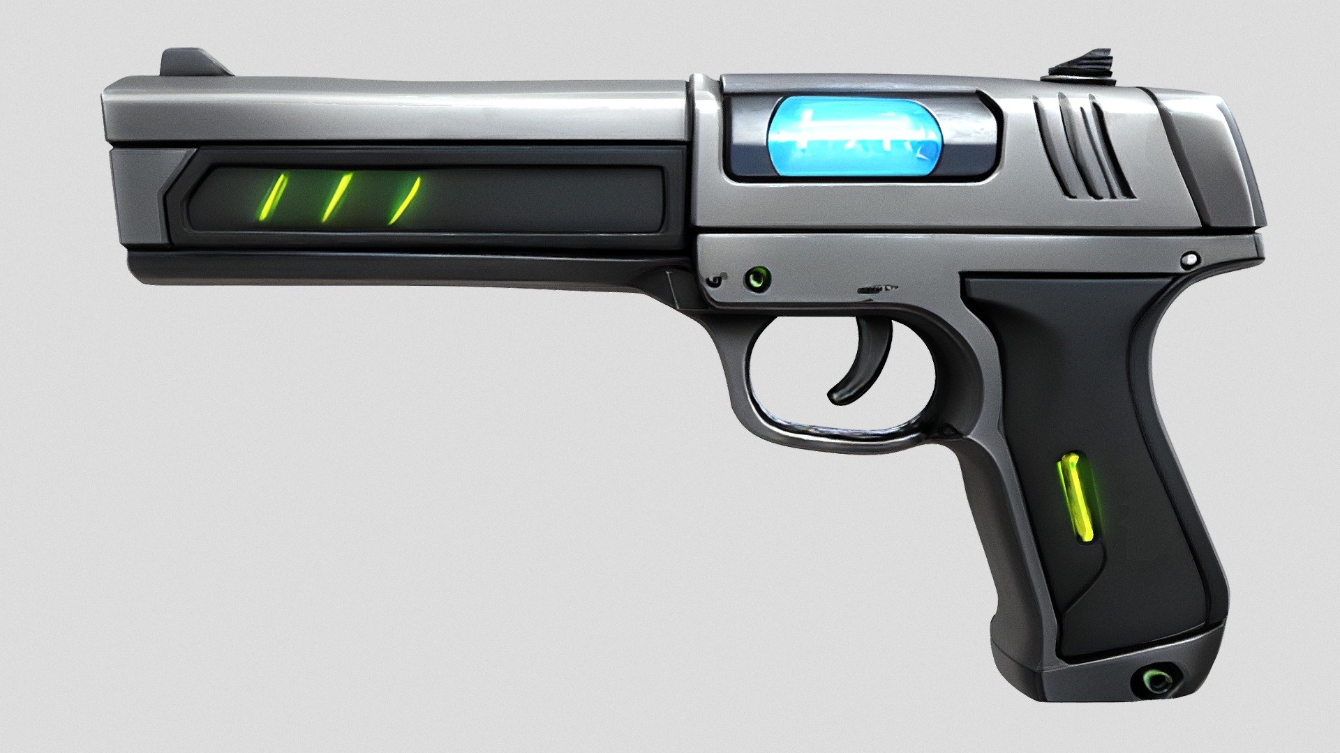 Cyber-[X]-Handgun-Alpha - Download Free 3D model by -X-ScornGames (@XX ...