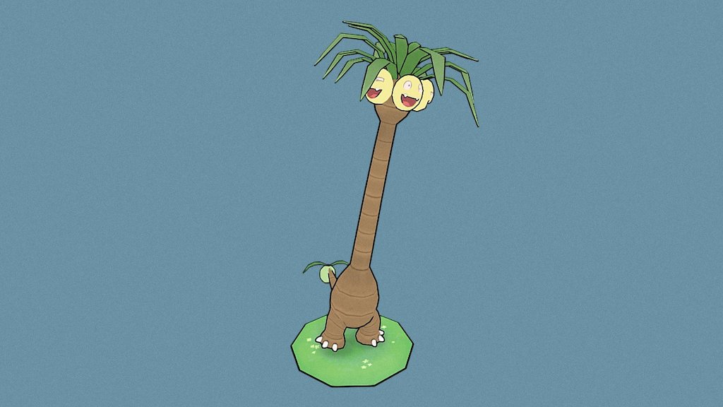 Exeggutor Alola - 3D model by AlmondFeather [5343b32] - Sketchfab