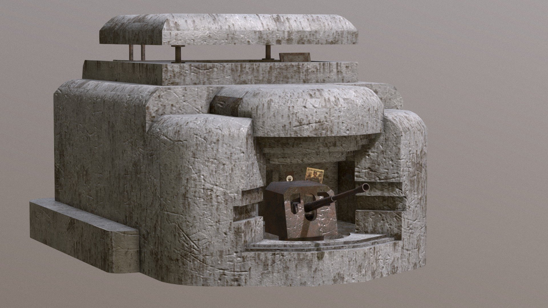German bunker ww2 - Buy Royalty Free 3D model by Thomas Binder ...