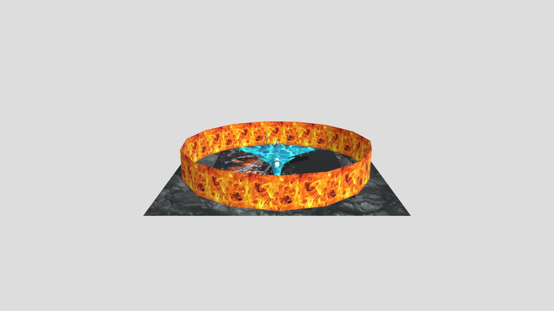 fire grass water and obsidian jet - Download Free 3D model by ...