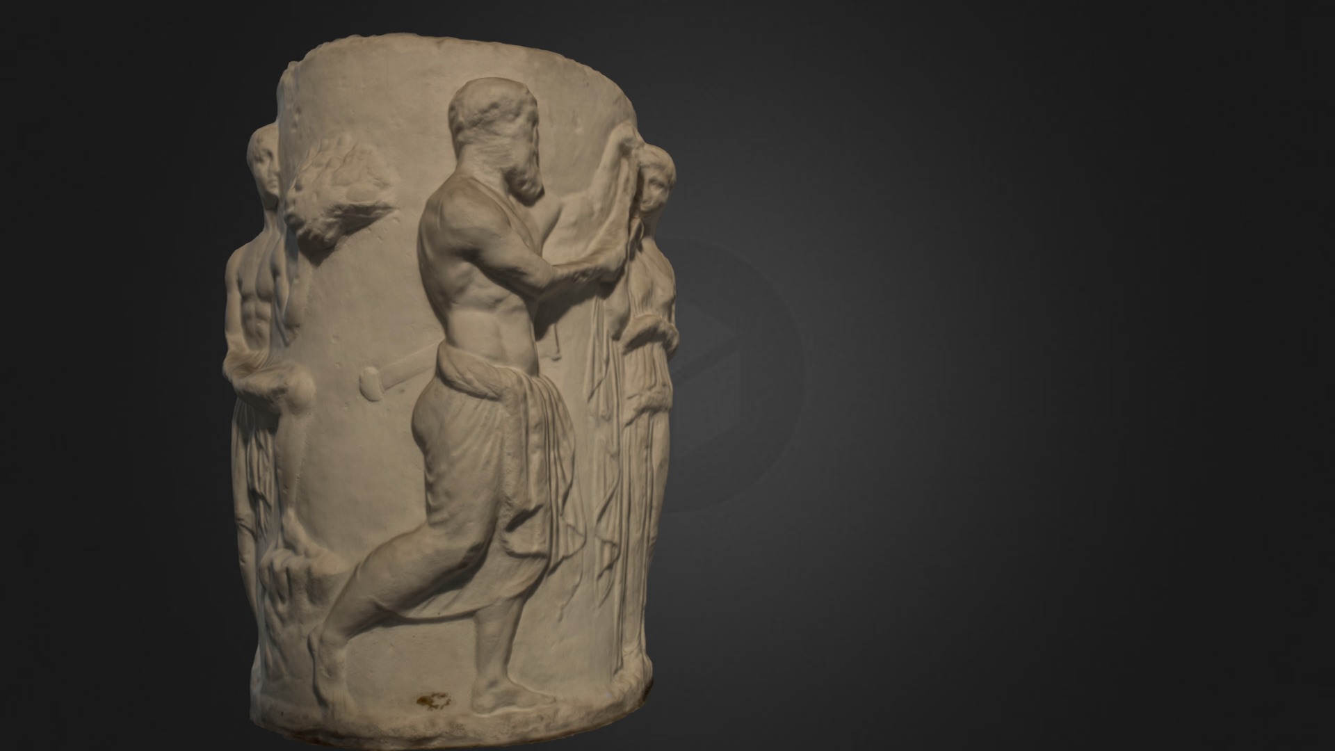 Ara Cilindrica firmata da Cleomene - 3D model by Valeria.Fiordimalva ...