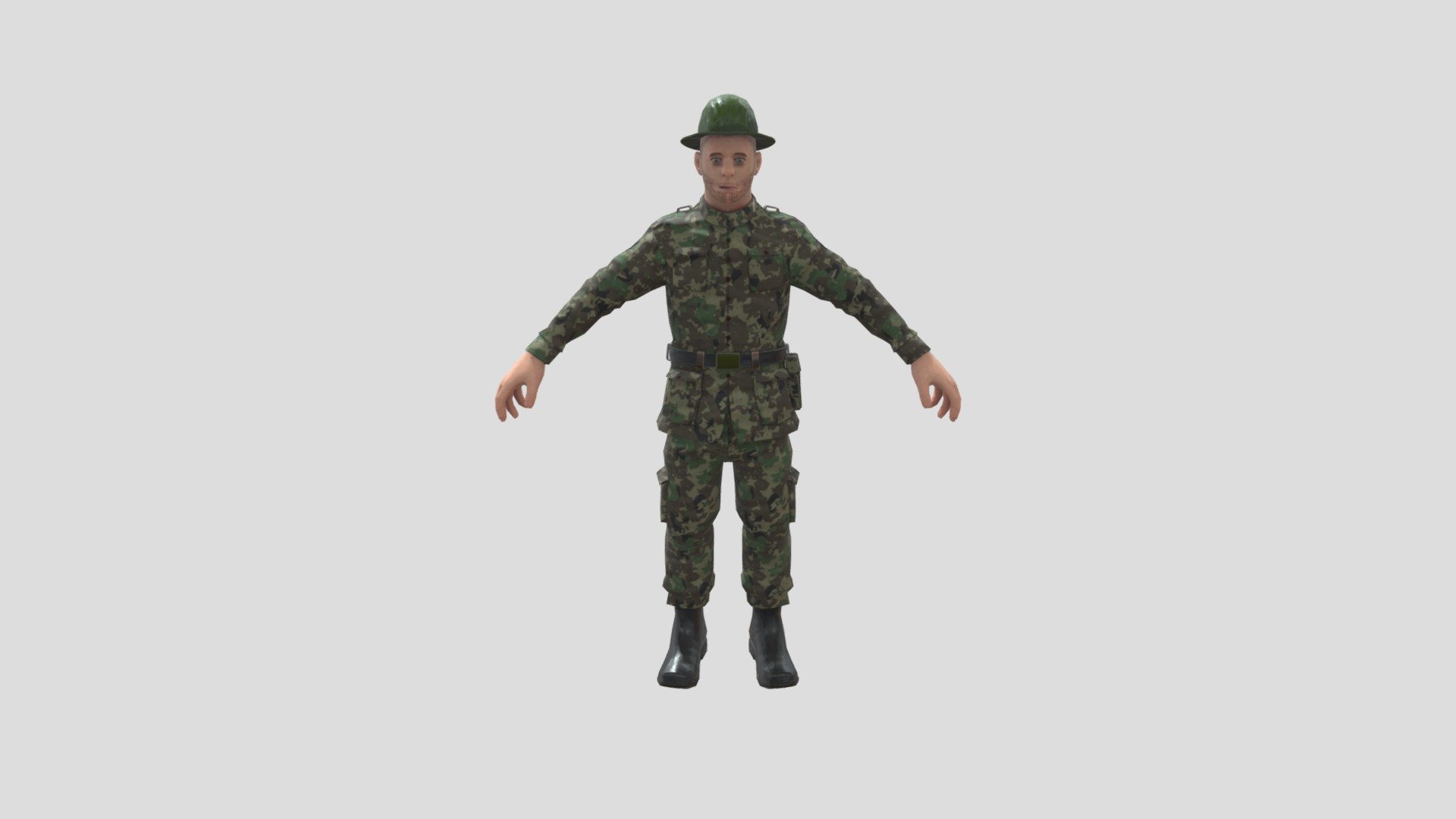 Soldier Texturing - 3D model by Sadri [5349b11] - Sketchfab