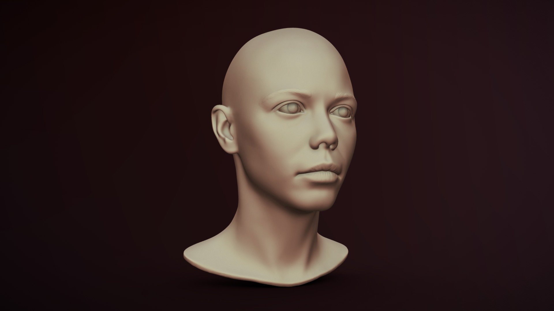 3D Printable Female Head 13 - Buy Royalty Free 3D model by ...