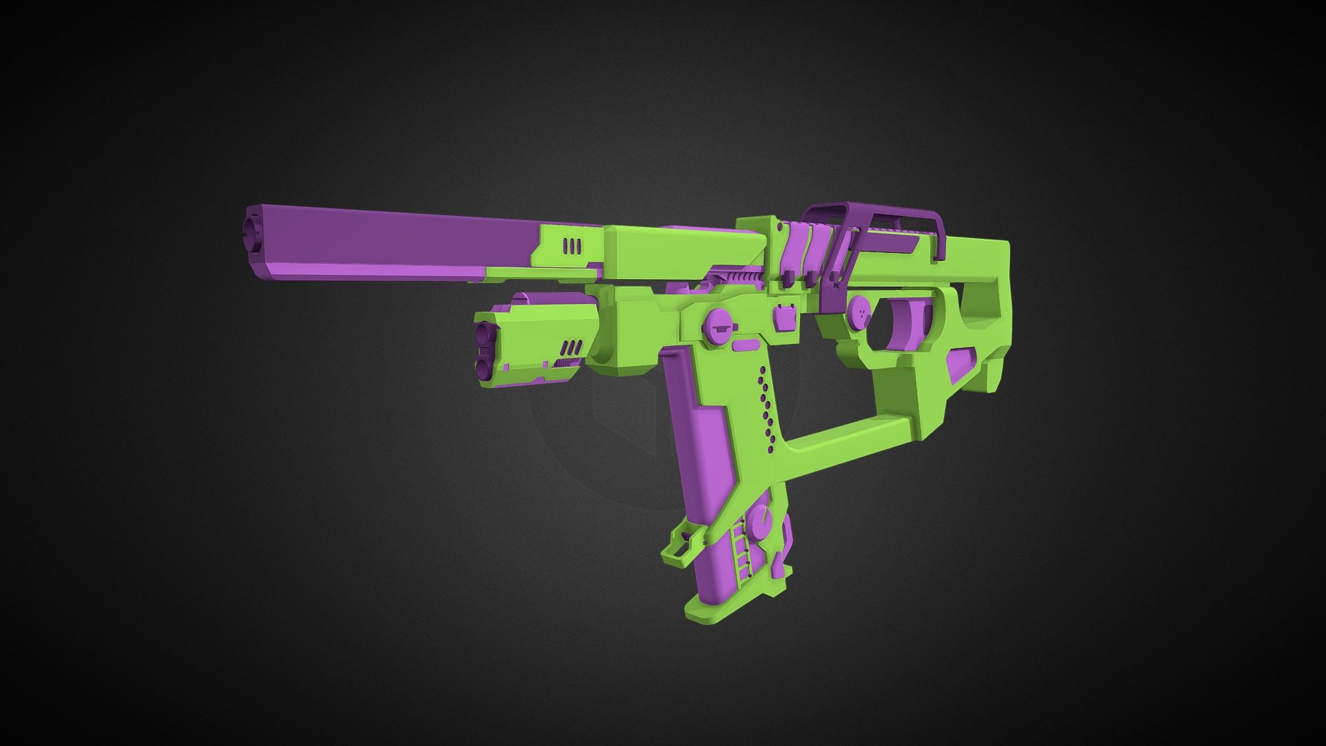 Detailed_gun_draft_1 - 3D model by GridyGrid [534d09f] - Sketchfab