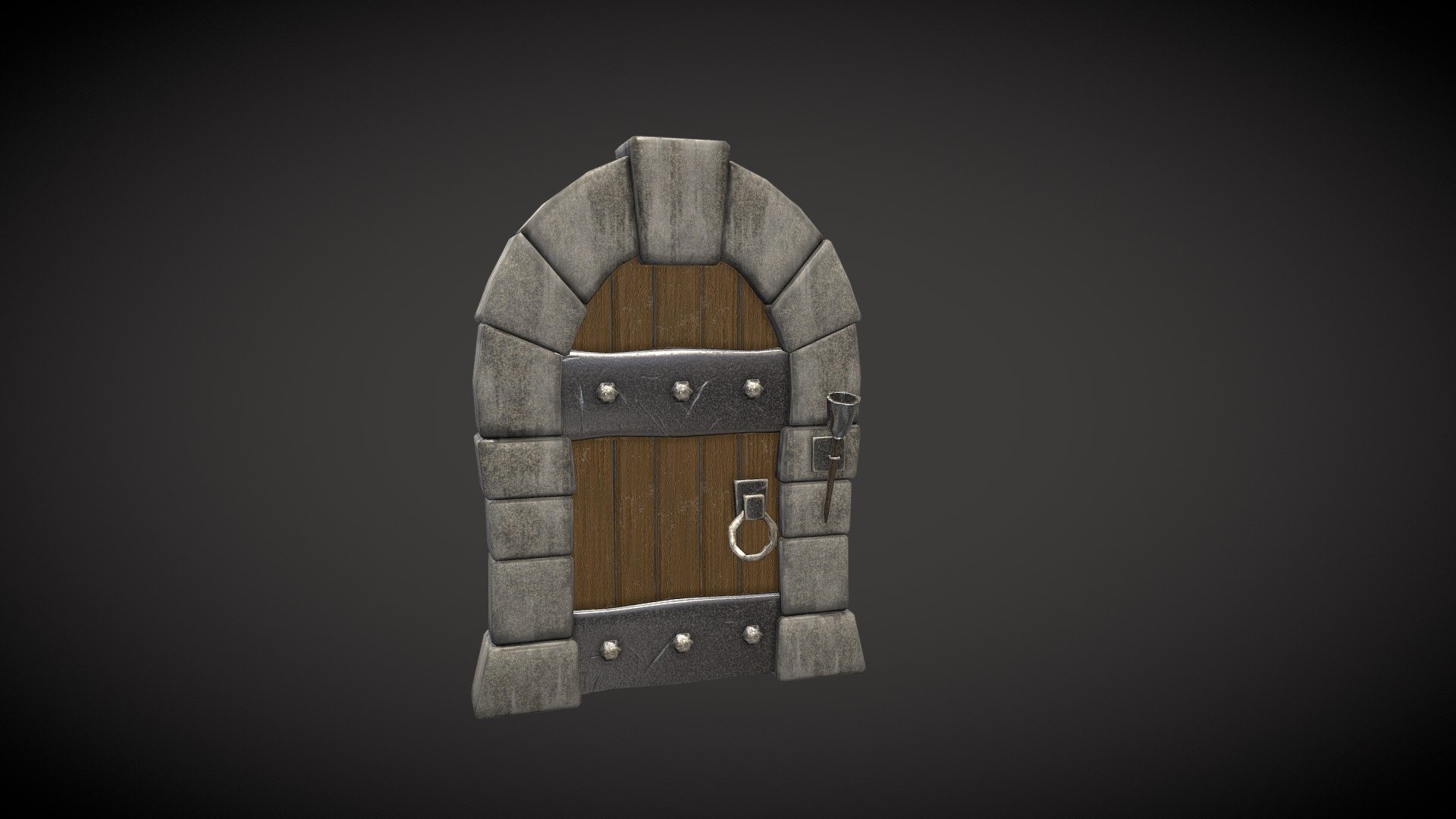 Stylized castle door - Download Free 3D model by Vladyslav Holhanov ...