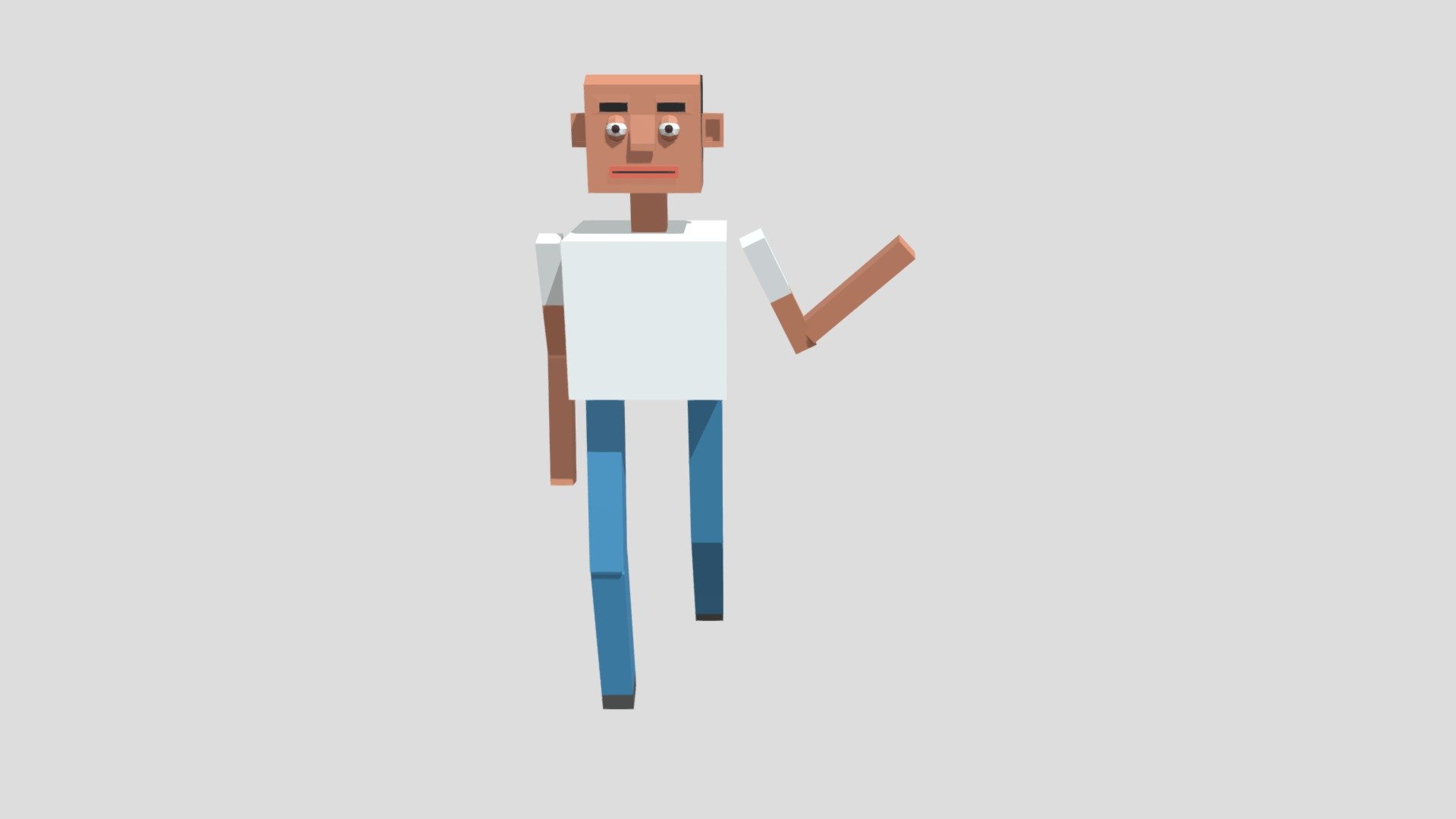 Marlon G Lester- Blok Man_ Heirarchy_ Rig (7) - 3D model by ...