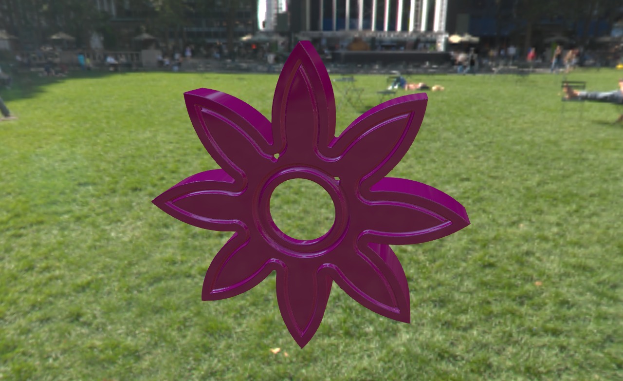Flower Light - 3D model by J - CAD Inc. (@jcad) [534eb3d] - Sketchfab
