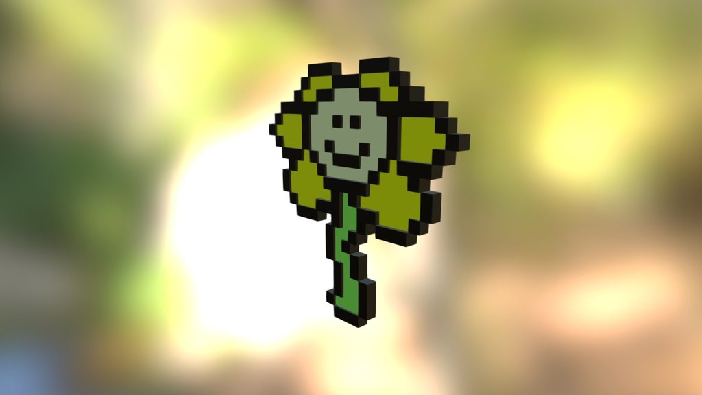 Flowey Voxelmodel - Download Free 3D model by gamernickk [53505ac ...