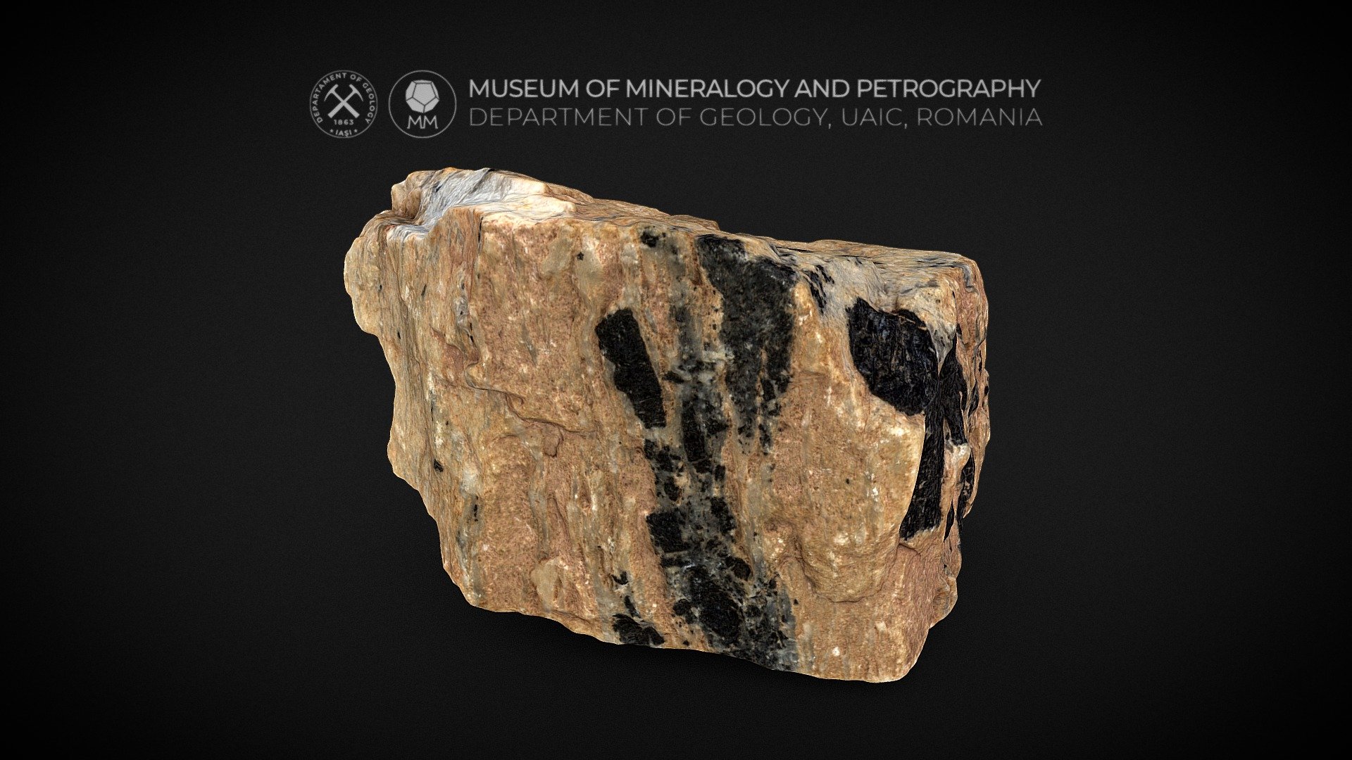 P is for Pegmatite rock - 3D model by Museum of Mineralogy and ...