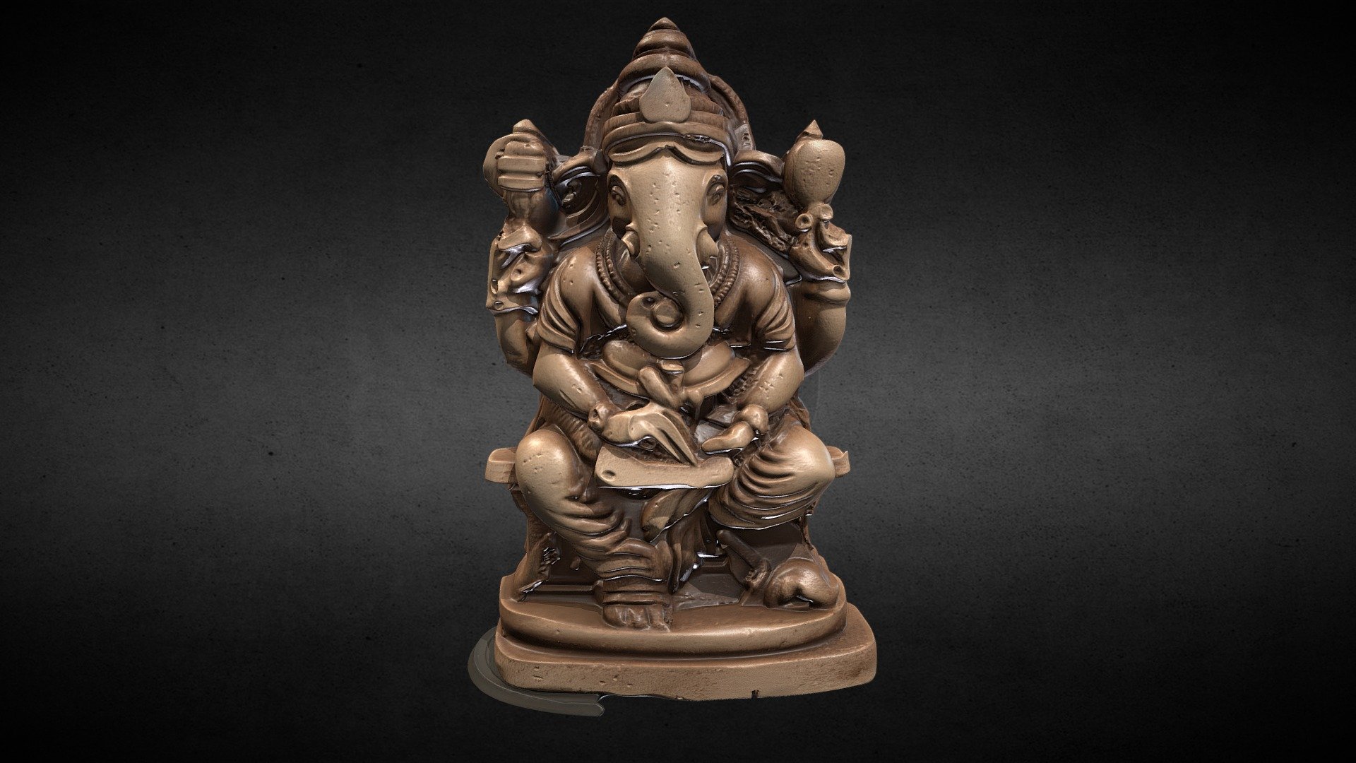 ganesha statue - Download Free 3D model by refilldc [5350d48] - Sketchfab