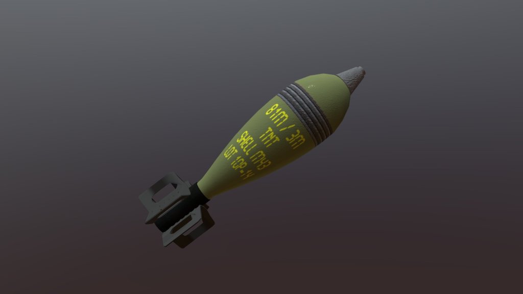Mortar Round 81mm M43 - 3D model by HandEyeInteractive [535233d ...