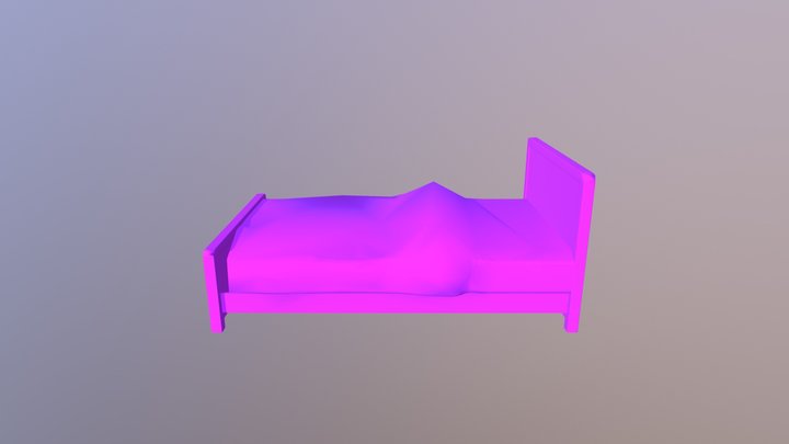 Bed-low-poly 3D models - Sketchfab