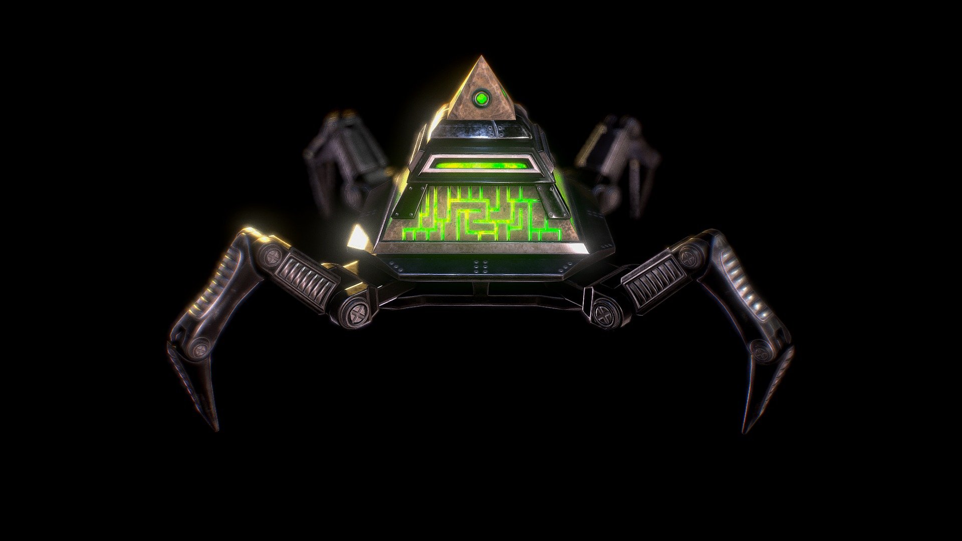 Mech-Pyramid - 3D model by Grzegorz Kozłowski (@grzegorzkozlowski ...