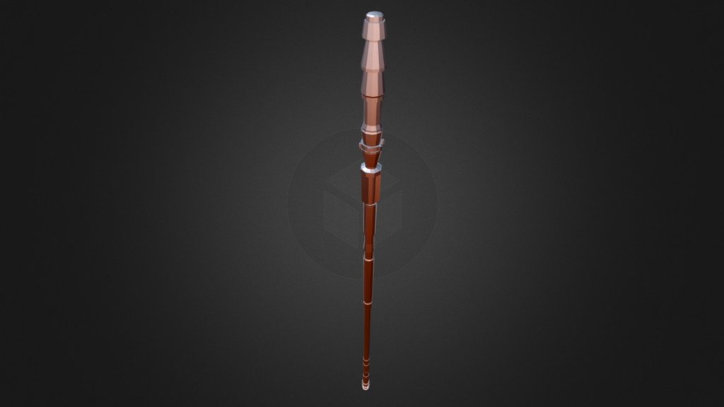 Rey's Staff (The Force Awakens) [low-poly] - 3D model by Lancelot ...