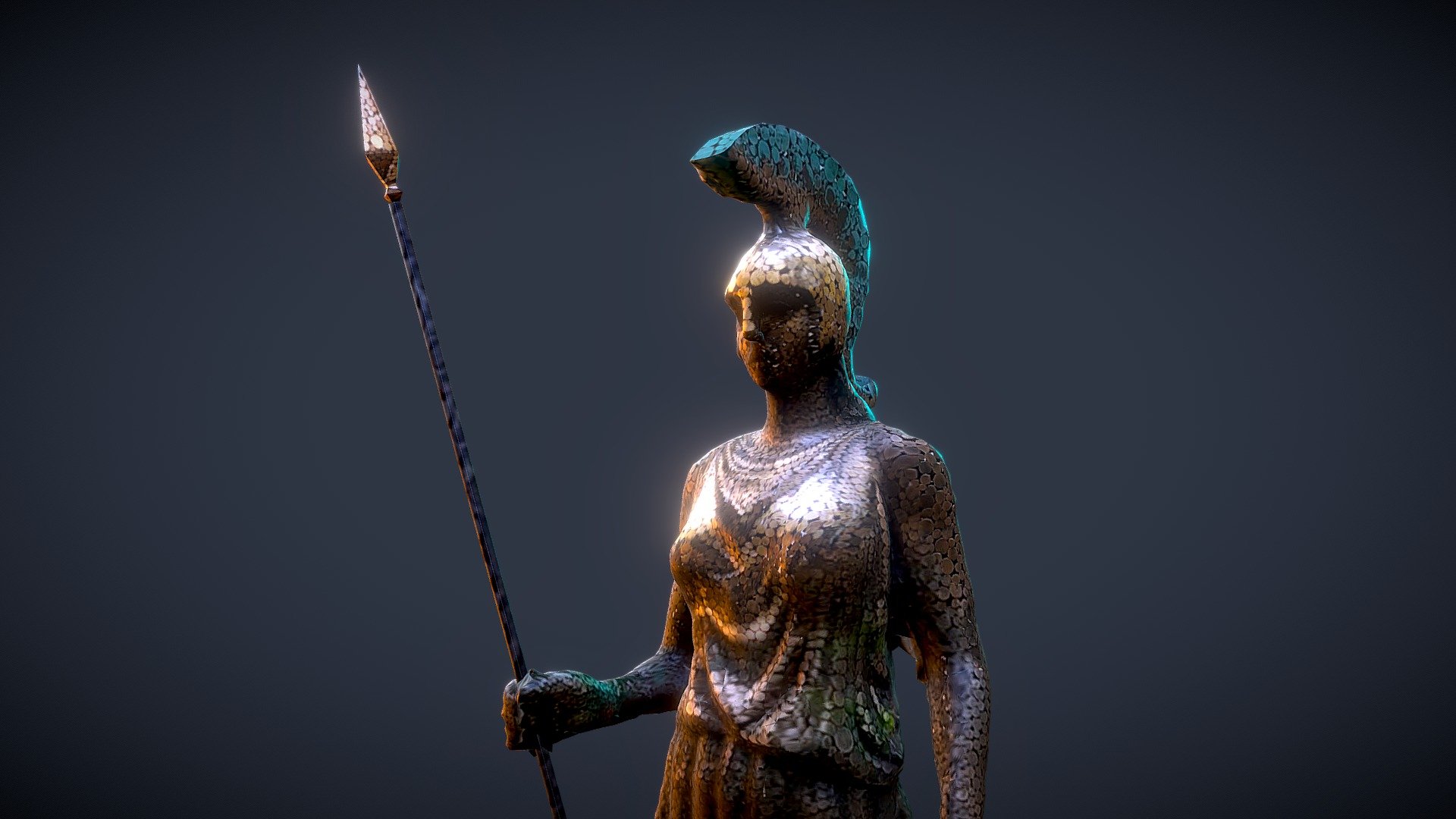 Pallas statue v2 - 3D model by akoszodi [5359dcd] - Sketchfab