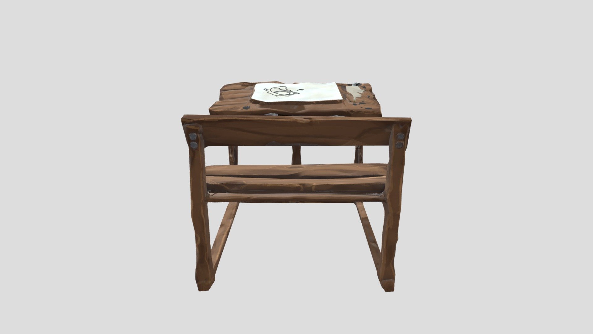 INK DESK - 3D model by Salome Clement (@s_clement) [535e42c] - Sketchfab