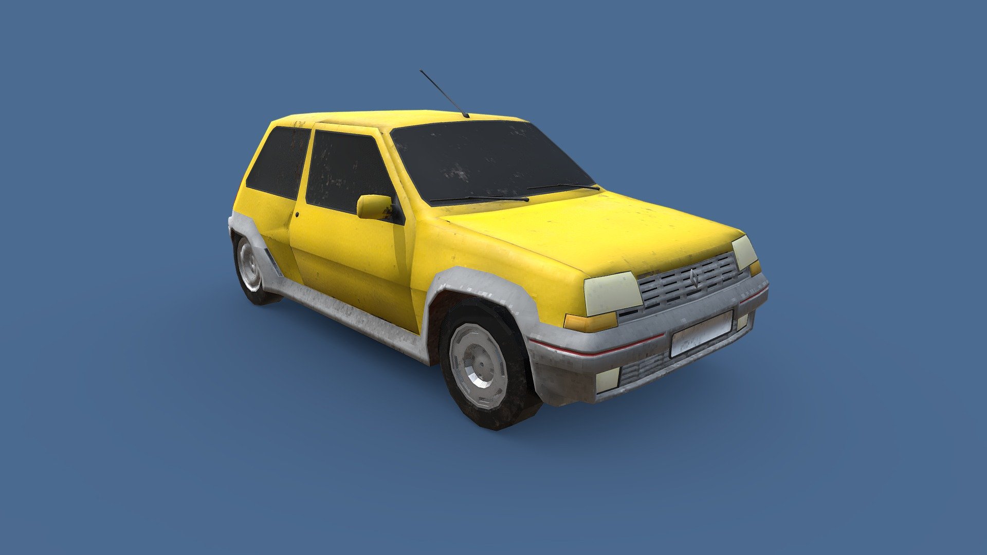 Renault 5 - Low Poly - 3D model by AndyBegg [535f0bf] - Sketchfab