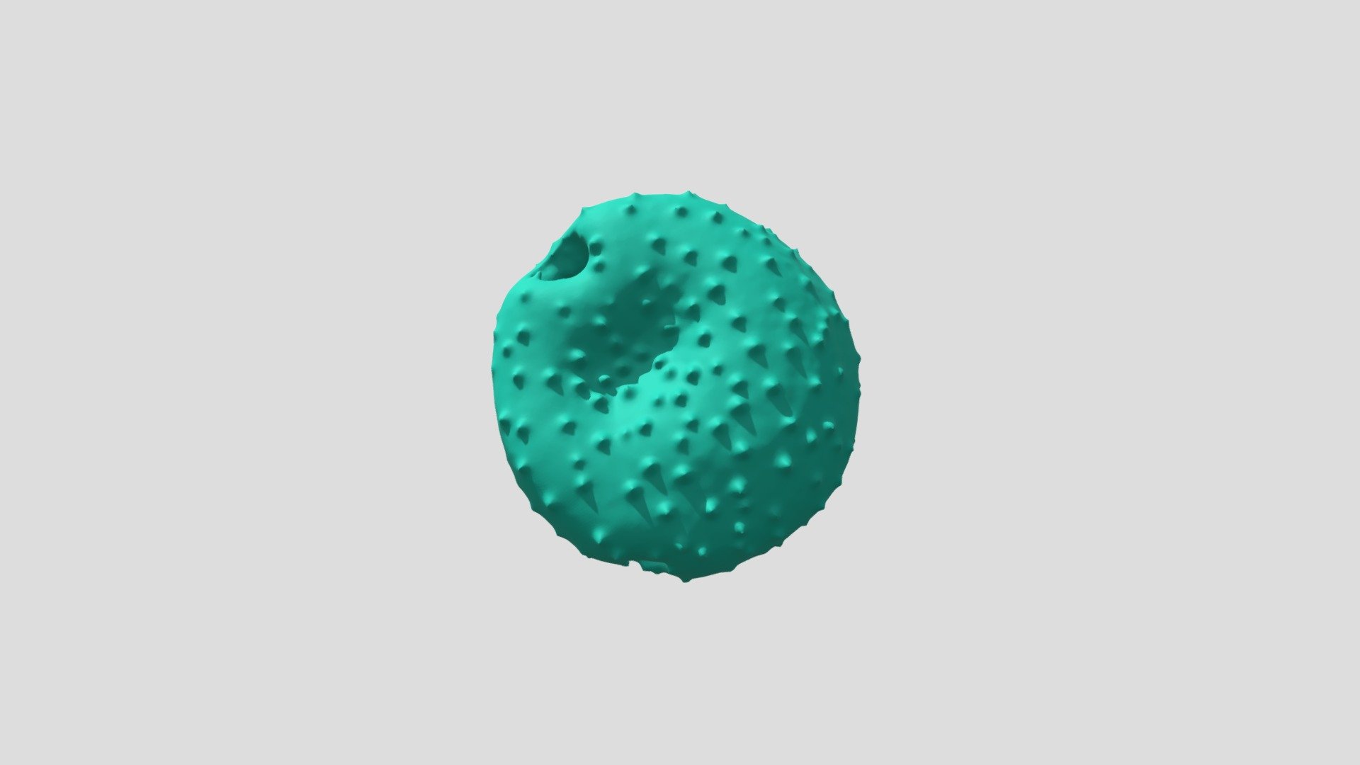 Round-headed Rampion (Phyteuma tenerum) pollen - 3D model by Cardiff ...
