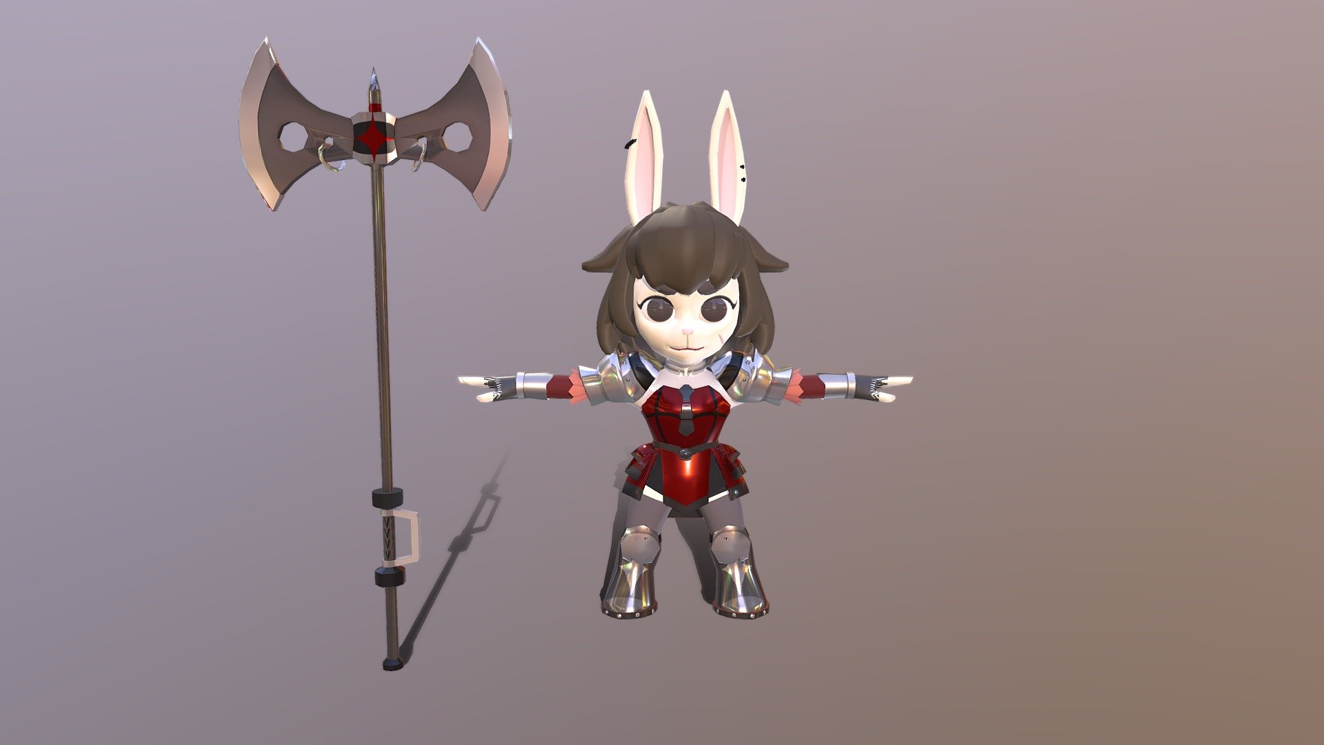 Bhunji [Combat ver] - 3D model by Nikki_ink [536116a] - Sketchfab