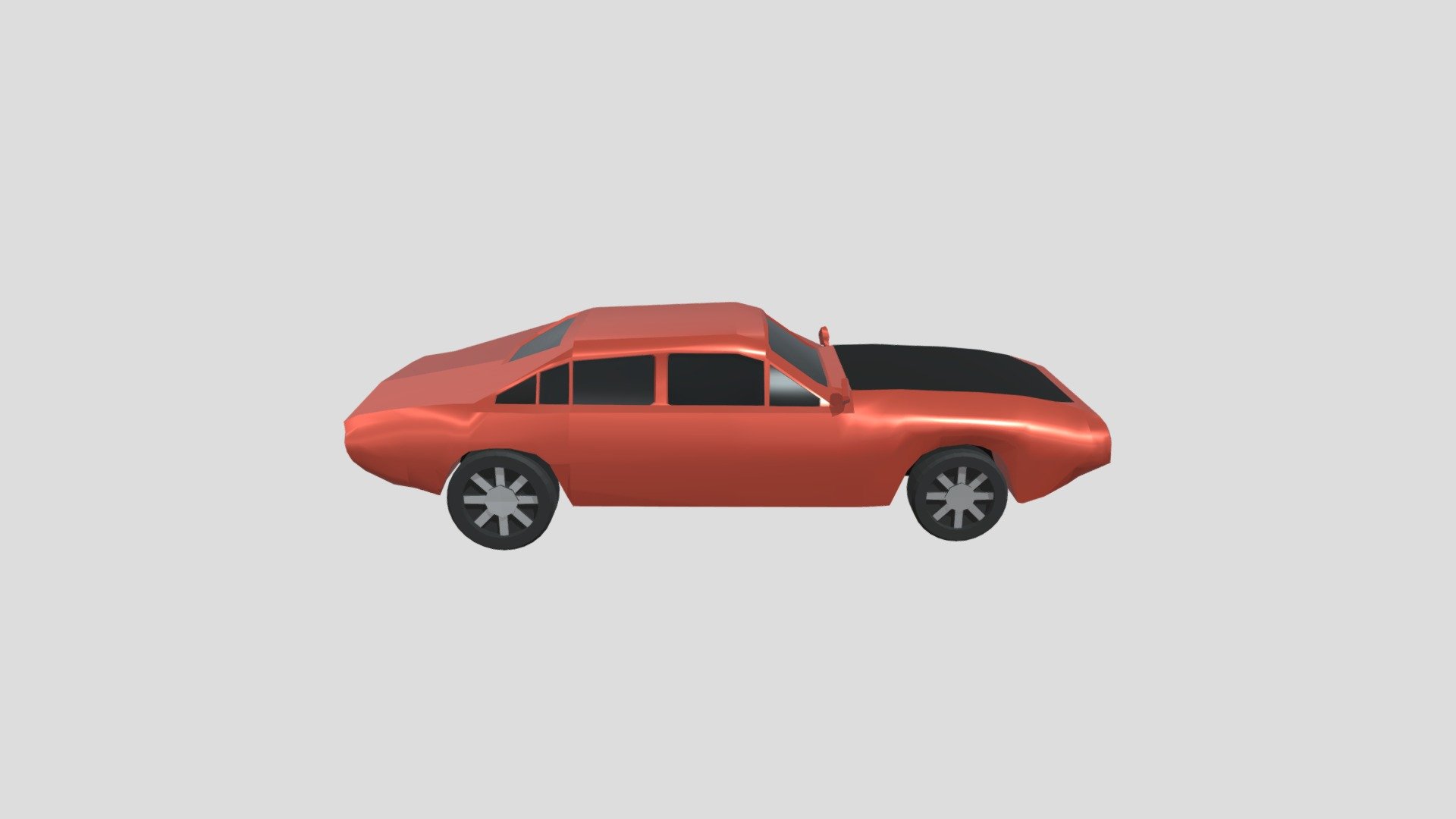 Classic Muscle Car - Low Poly - 3D model by Lanpota [5364f74] - Sketchfab