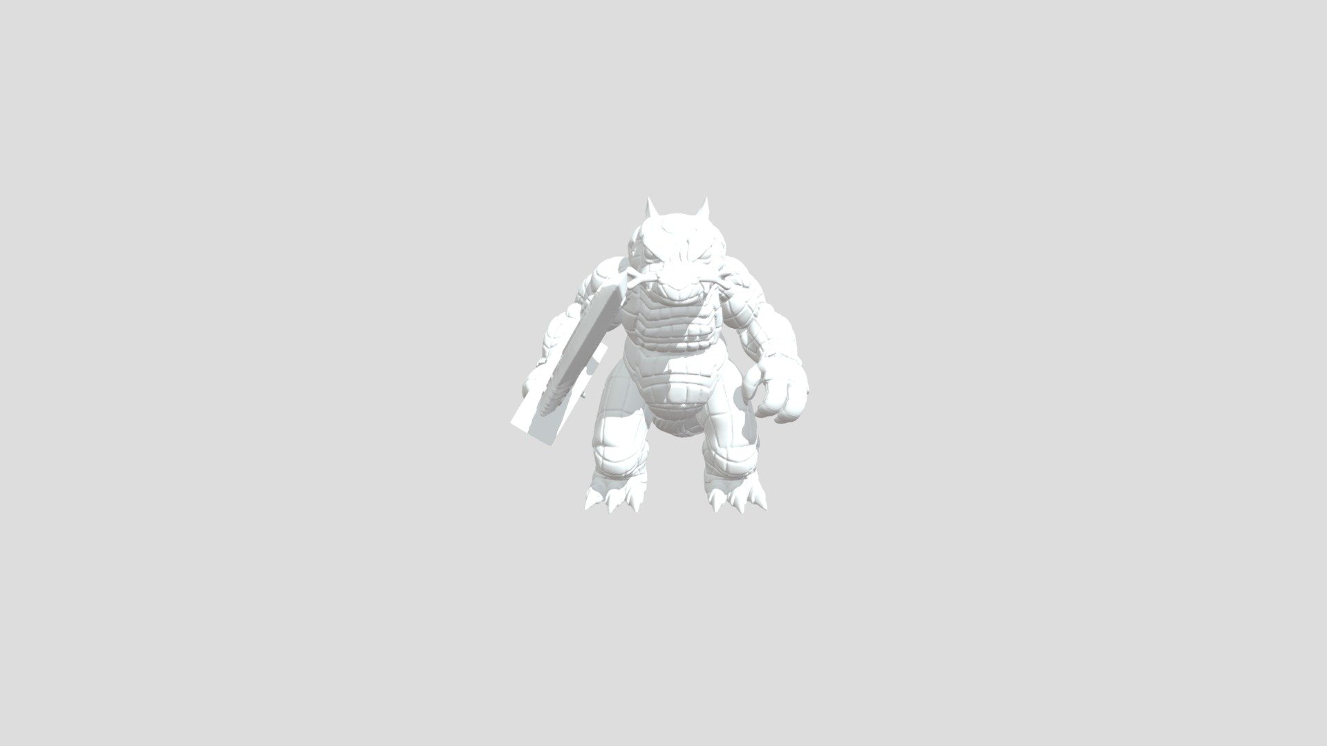 Gator-Man With Sword - Download Free 3D model by np-dev [53650b6 ...