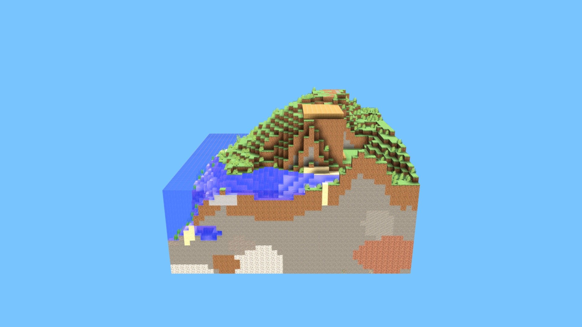 Minecraft hill side house - Download Free 3D model by DURVESH S ...