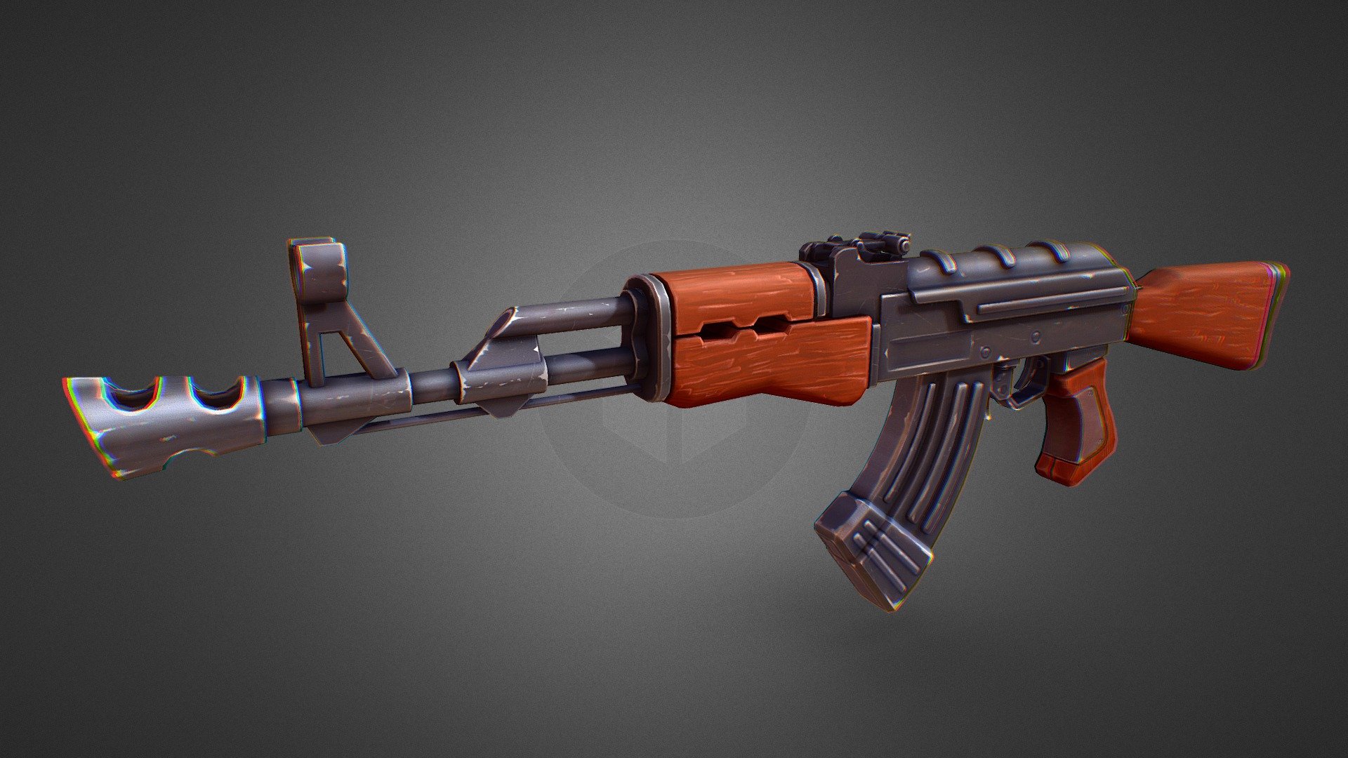 Stylized rifle - 3D model by Vladimir Polygalov (@jpegy) [5367c84 ...