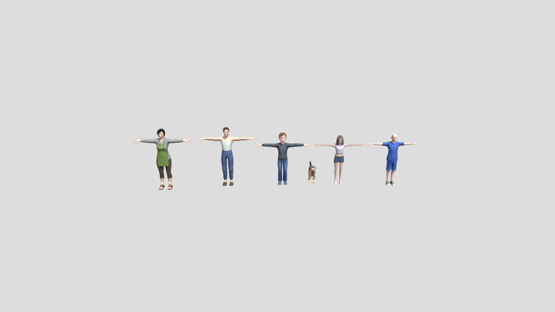 schoolboy-runaway-characters - 3D model by kohuzevaajlana [53687eb ...
