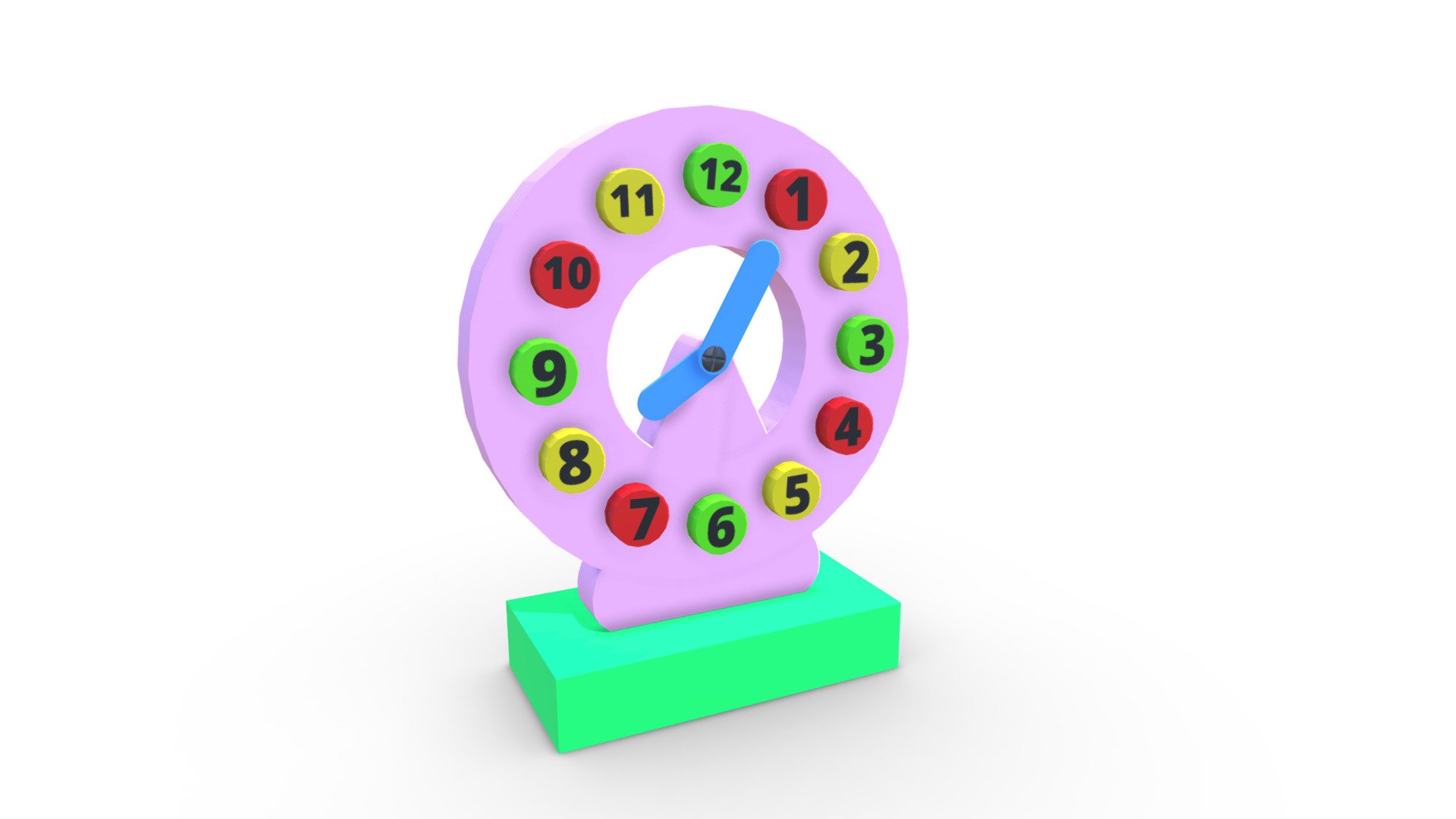 Jam Duduk Angka Timbul - 3D model by DN Media (@spazmantiz) [53695ba ...