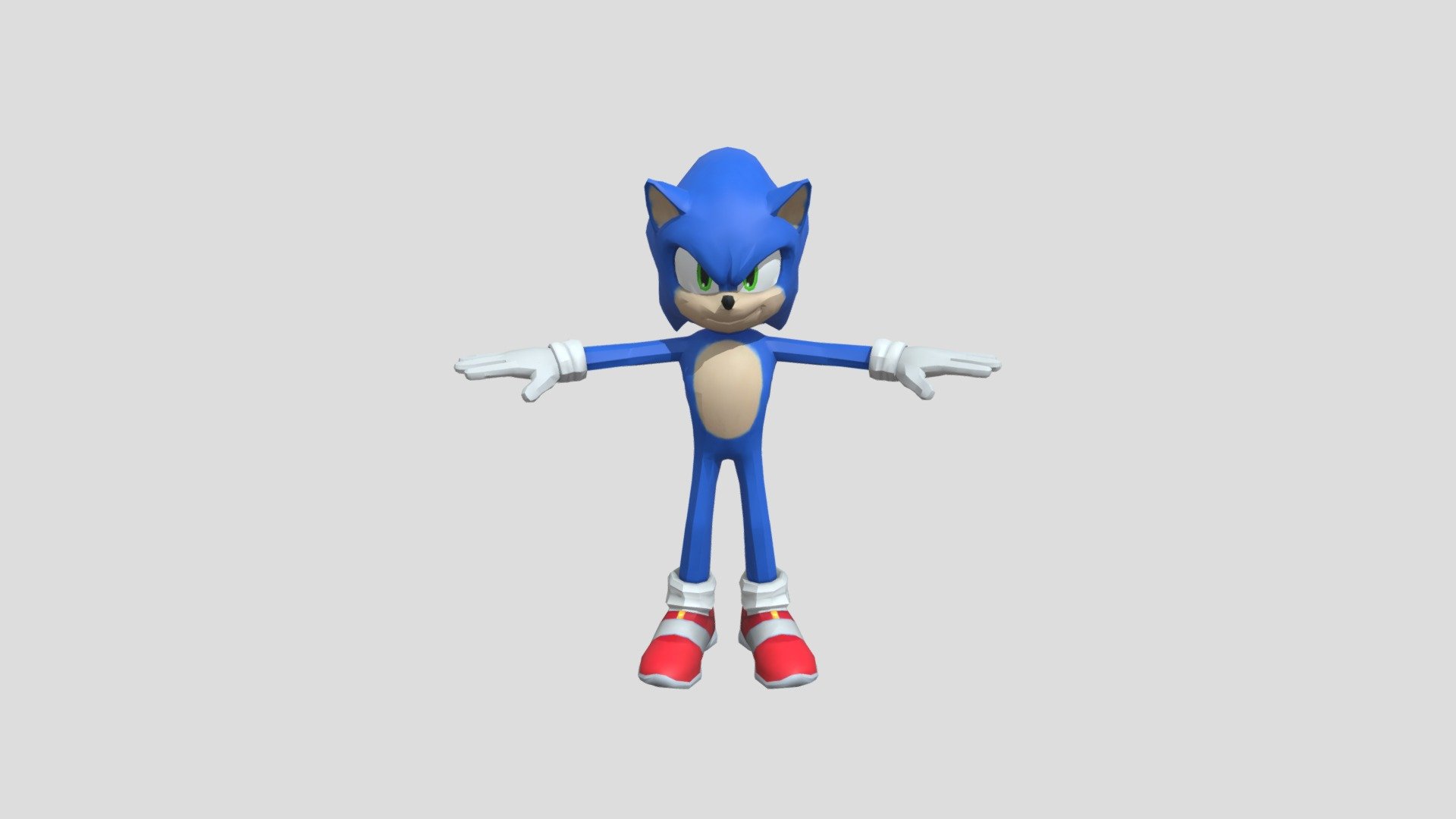 Movie Sonic - Download Free 3D model by Jorge The Hedgefox ...